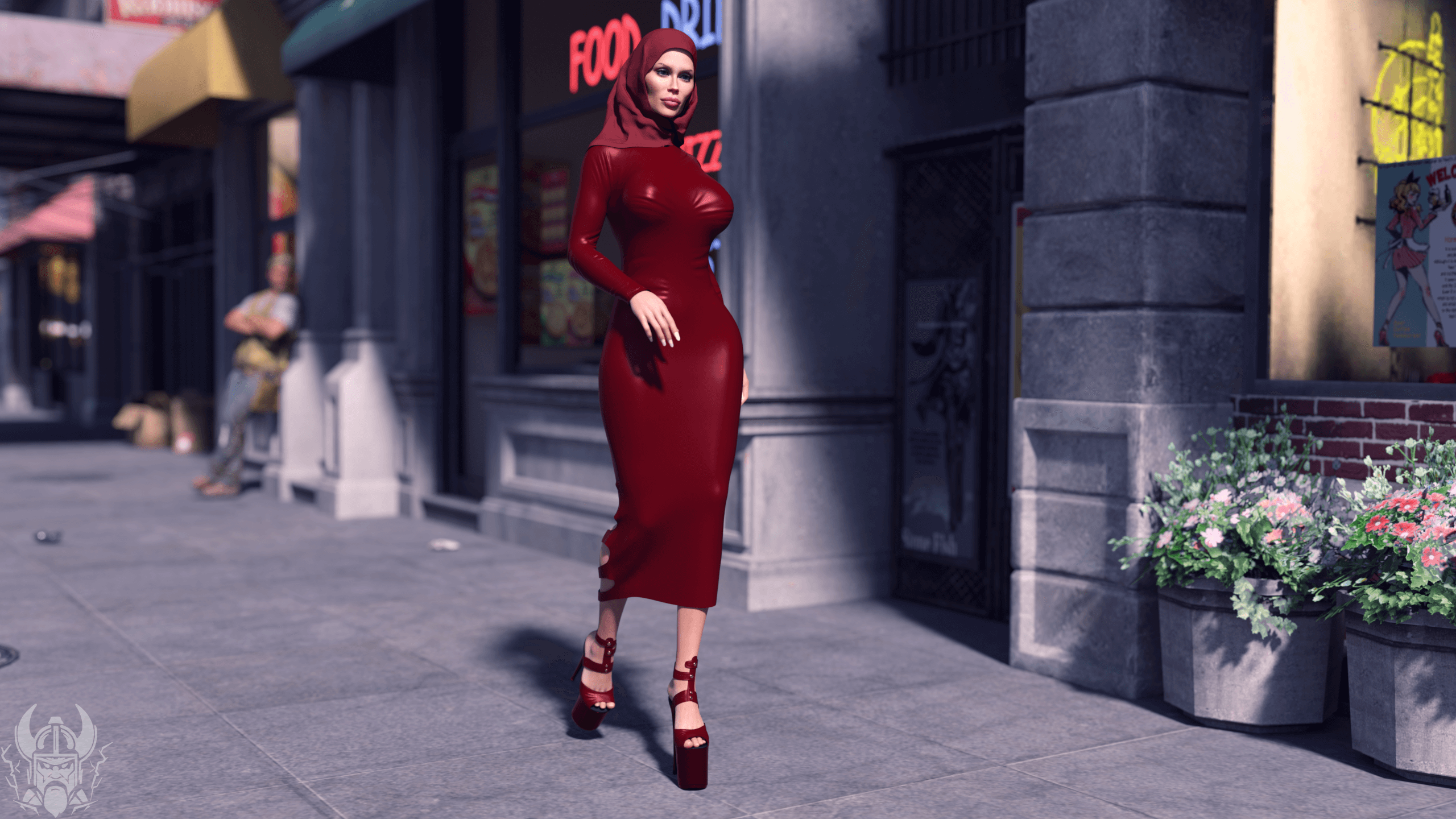 Sexy dForce Xqueen Suit for DAZ Genesis 8 Female by Diginal