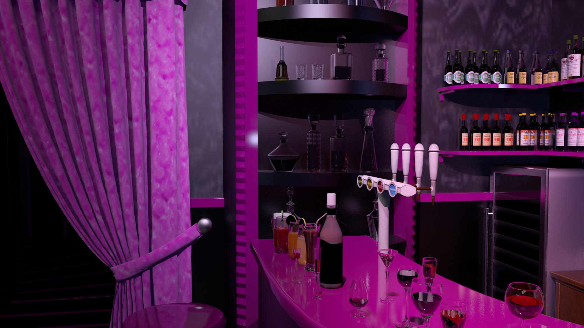 Strip Night Club for 3ds Max (Not Daz Studio) - 3D Model by Diginal