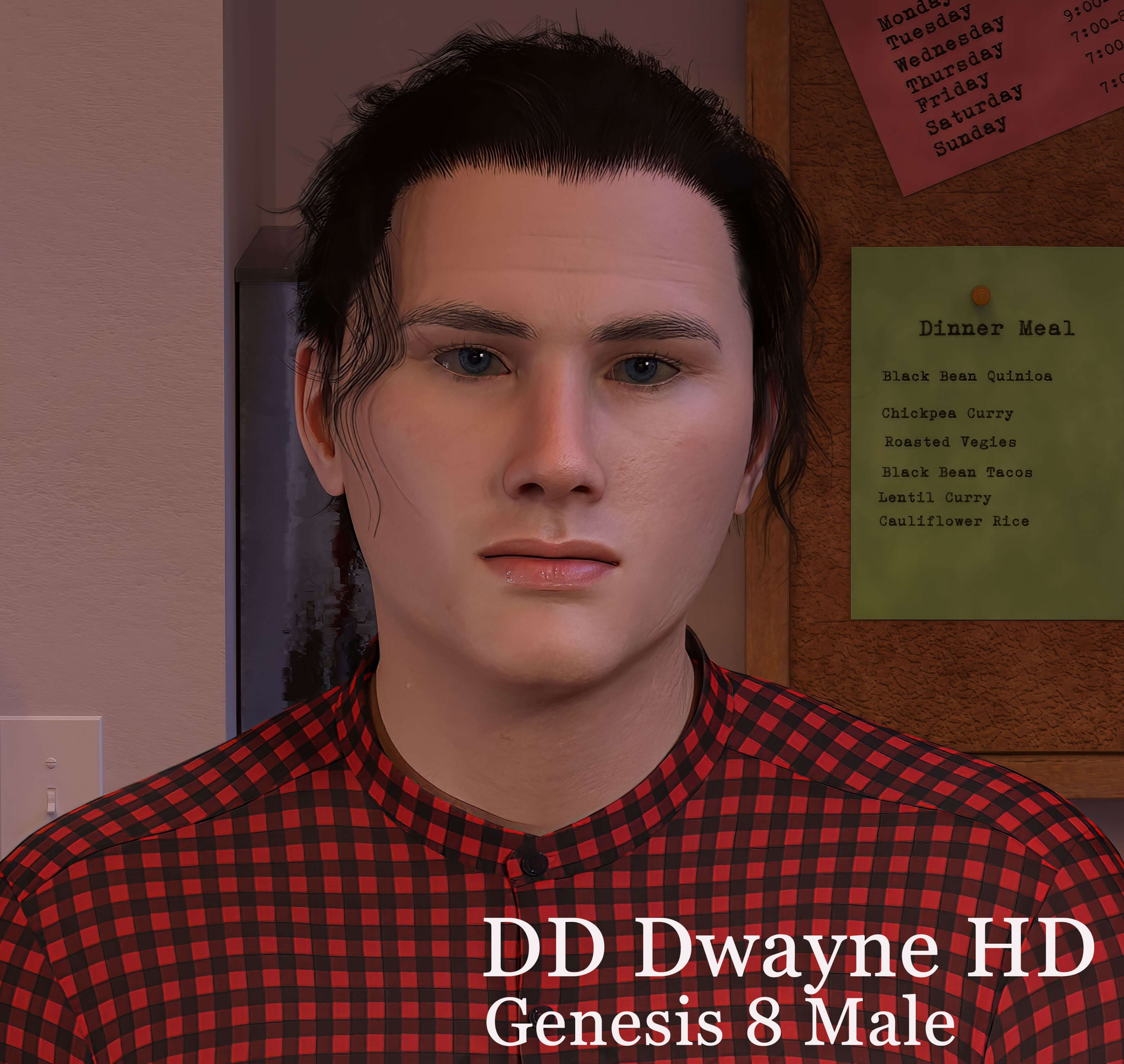 DD Dwayne HD The Ultimate Realistic Male Character! 3D Render