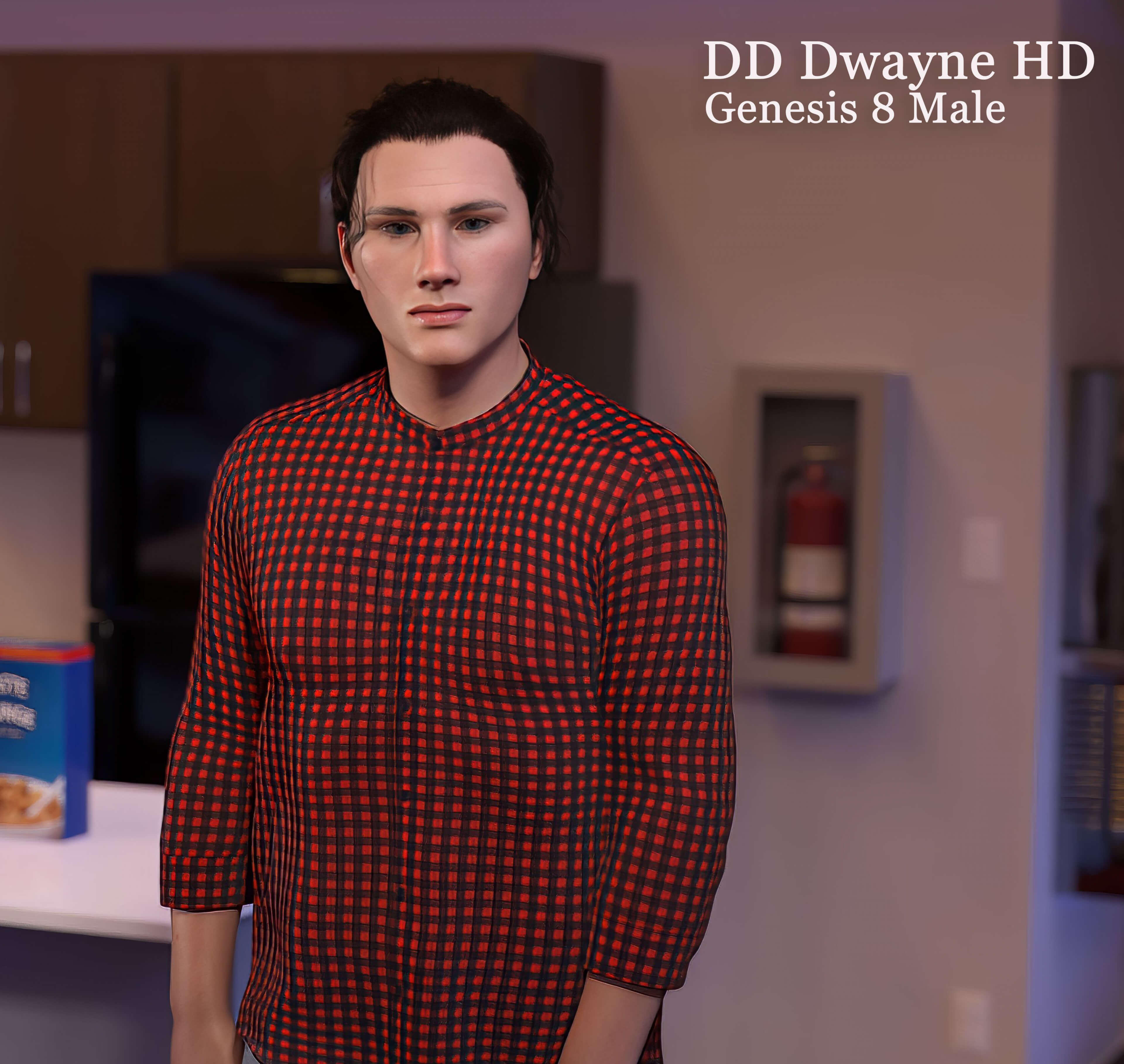 DD Dwayne HD The Ultimate Realistic Male Character! 3D Render
