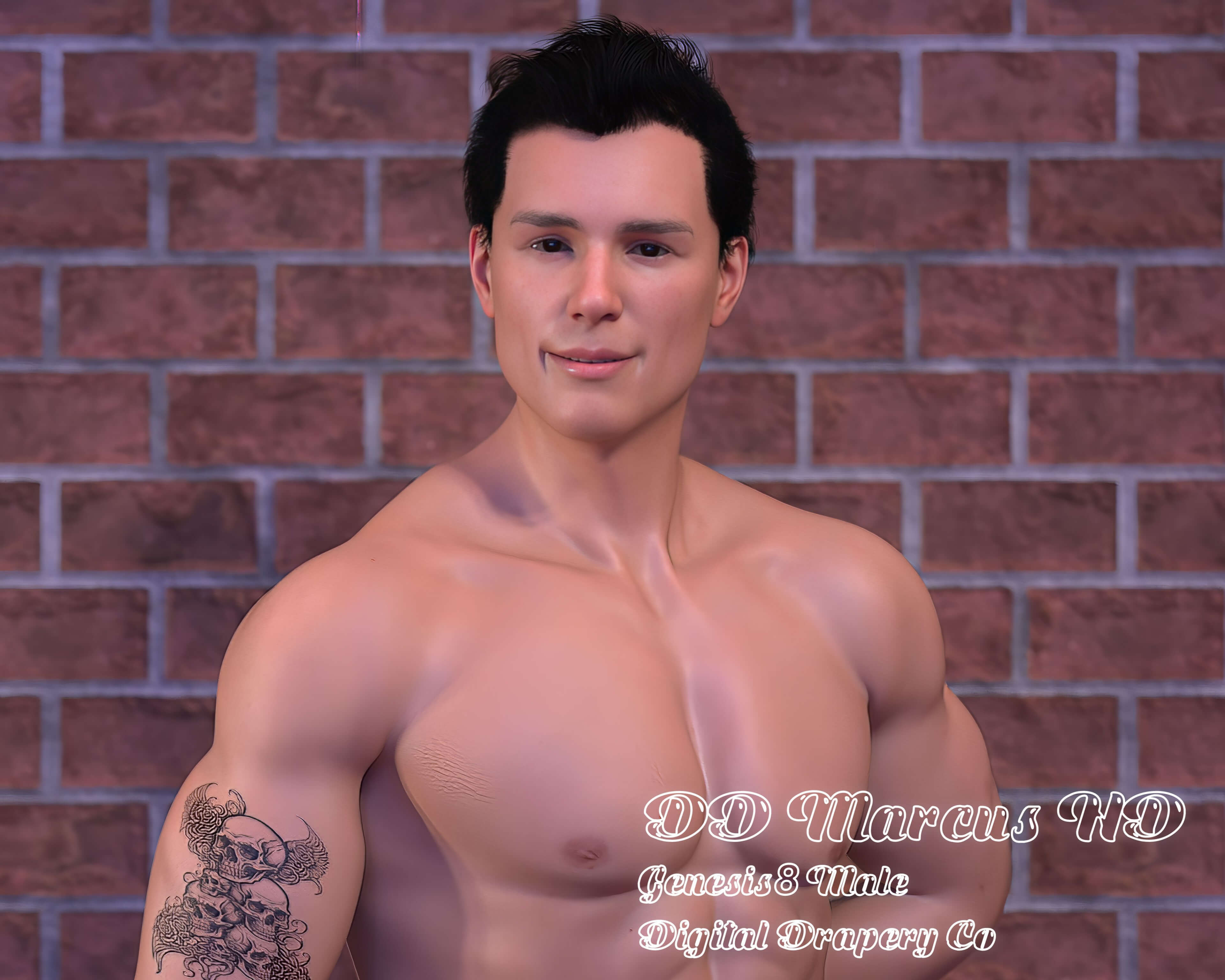 DD Marcus HD Strength & Charisma in One! 3D Render