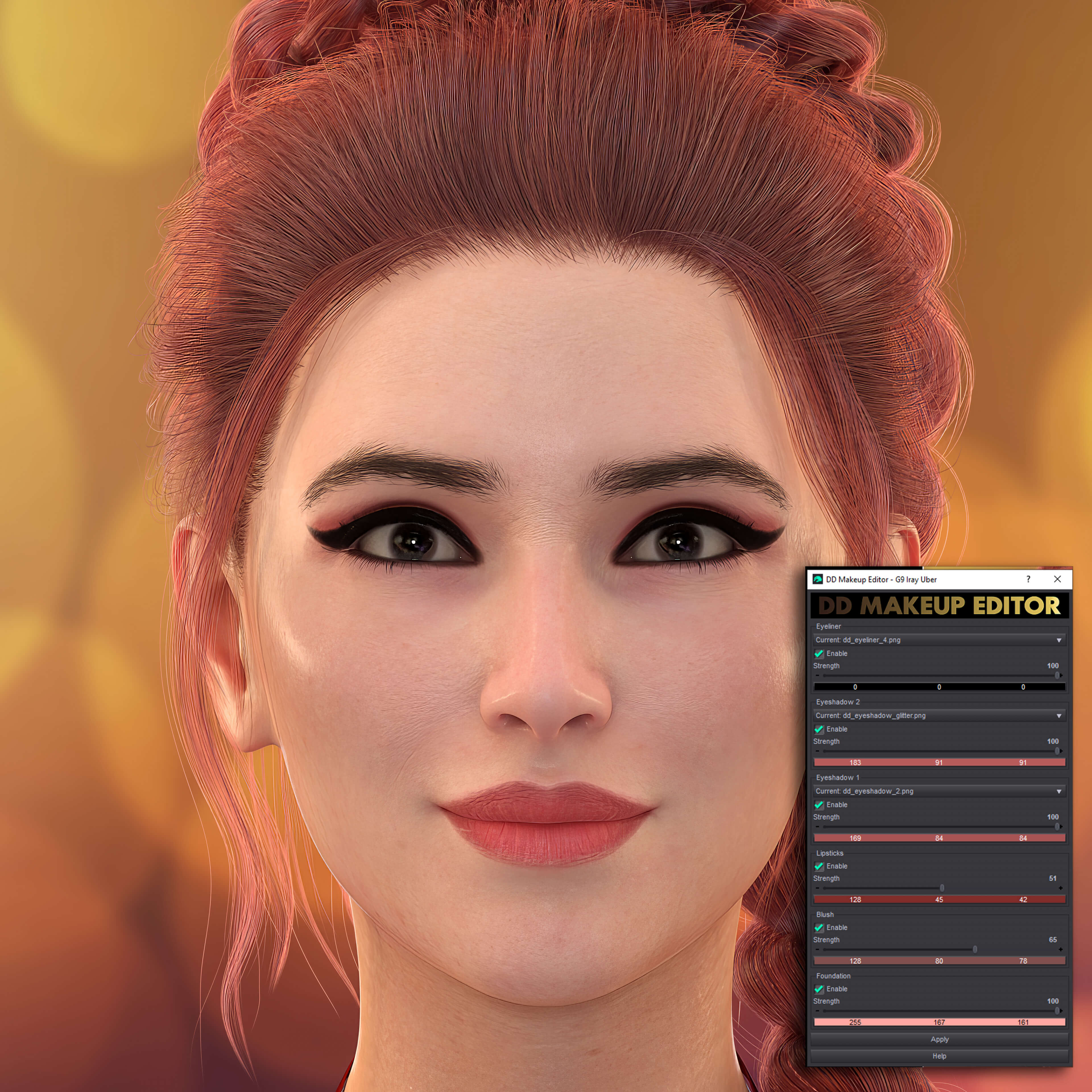 She Wasn't Made Beautiful She Was Directed 3D Render