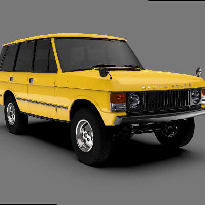 Land Rover Range Rover Classic 1986 Vintage Off-Road SUV 3D Model by ...