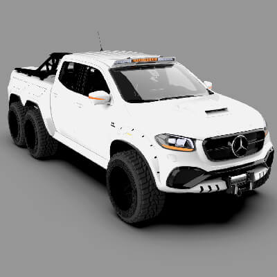 Mercedes-Benz X-Class 6x6 3D Model by DigitalArt3d