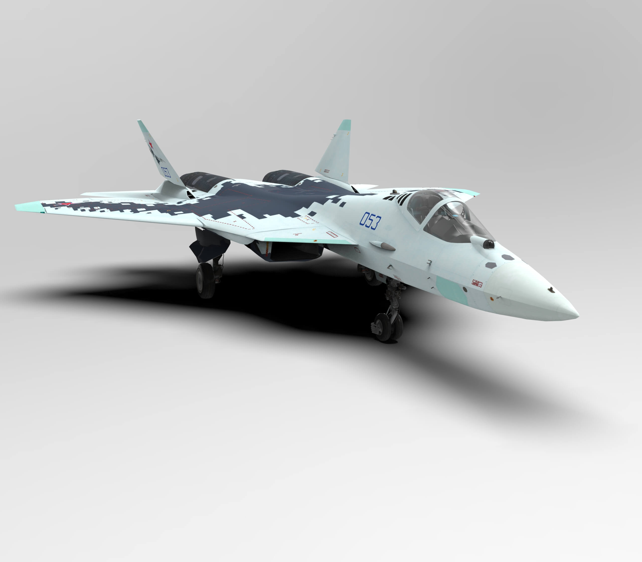 Sukhoi Su-57 Felon Russia 3D Model by DigitalArt3d