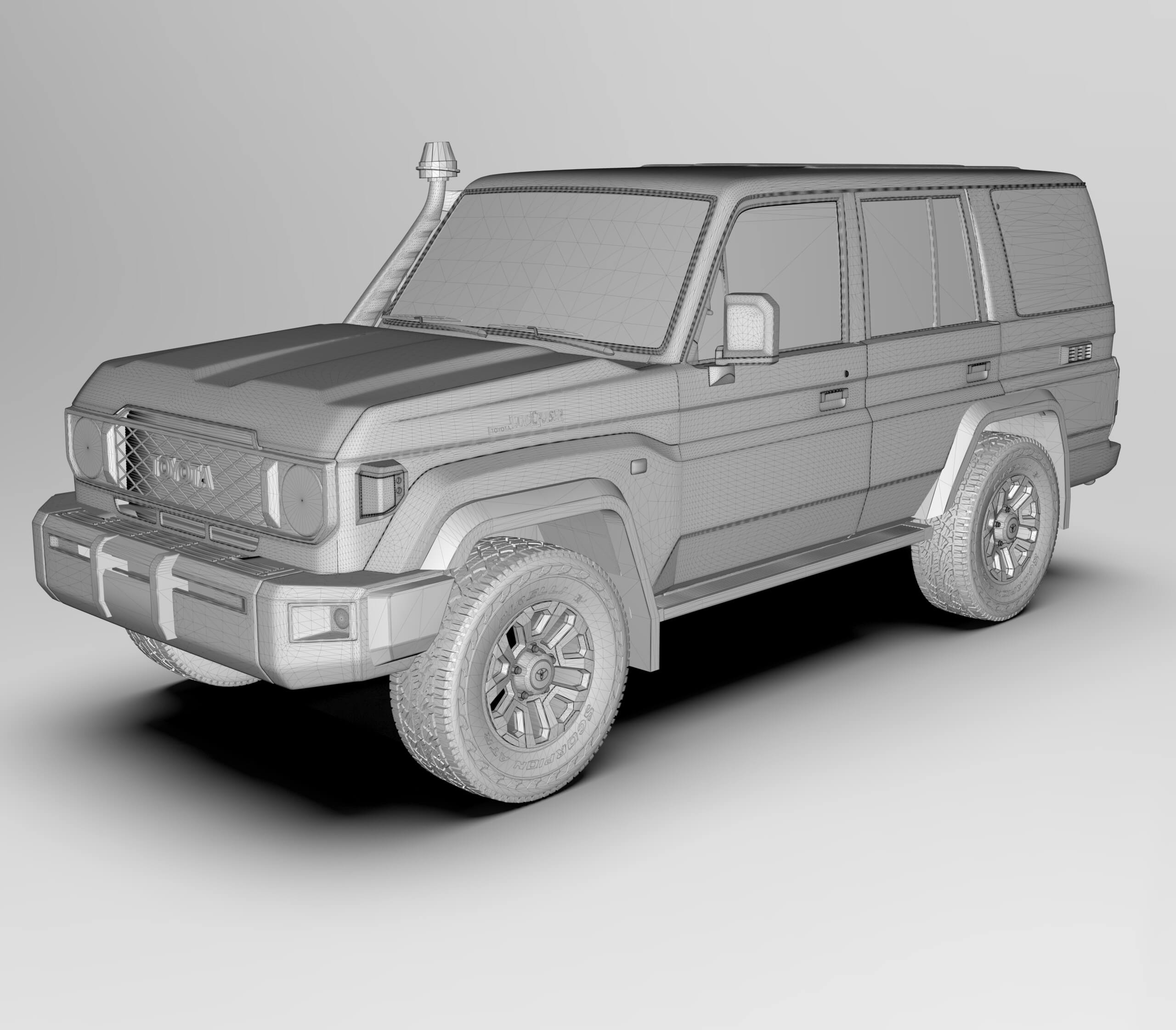 Toyota Land Cruiser J76 2024 - 3D Model by DigitalArt3d