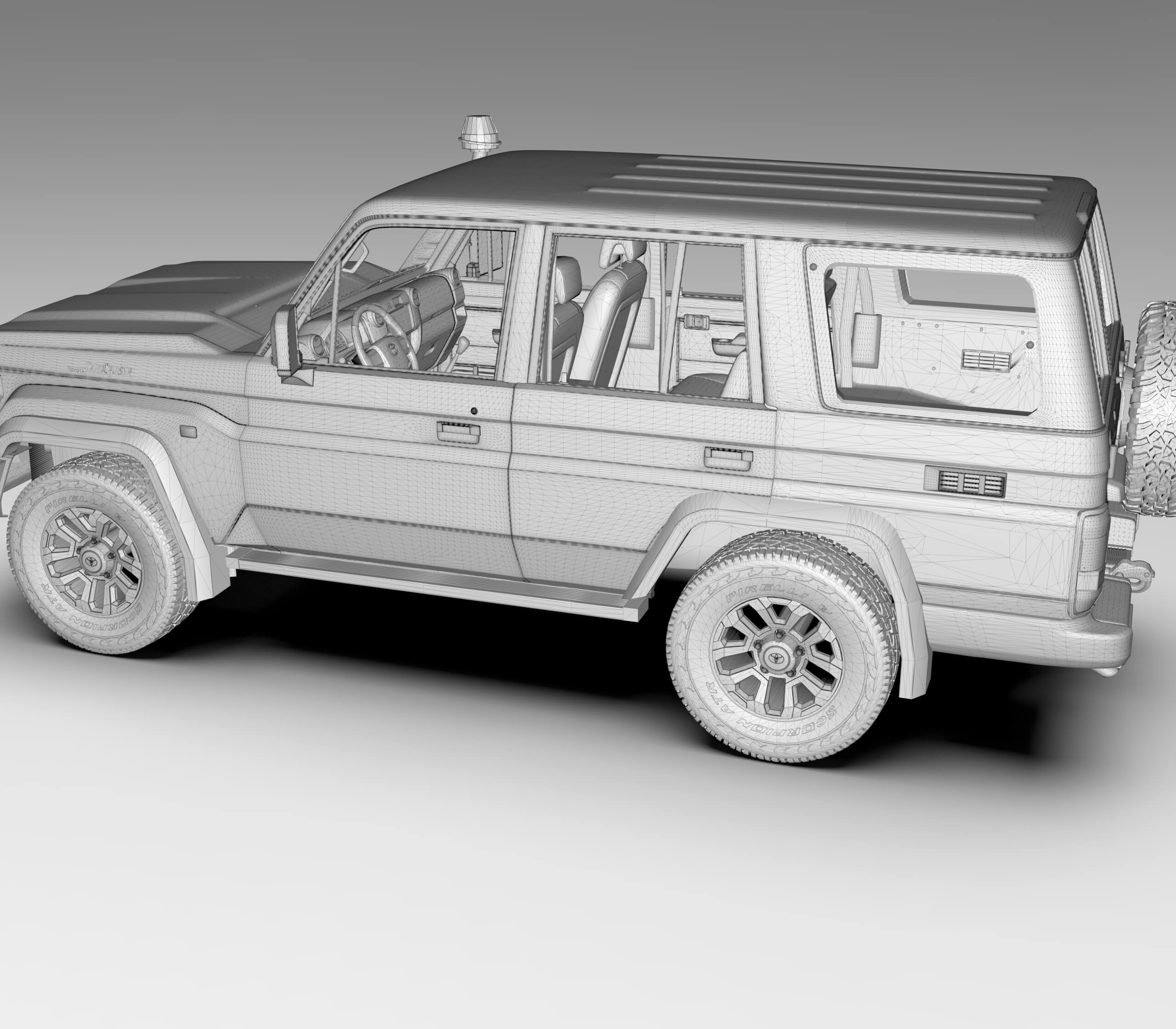 Toyota Land Cruiser J76 2024 - 3D Model by DigitalArt3d