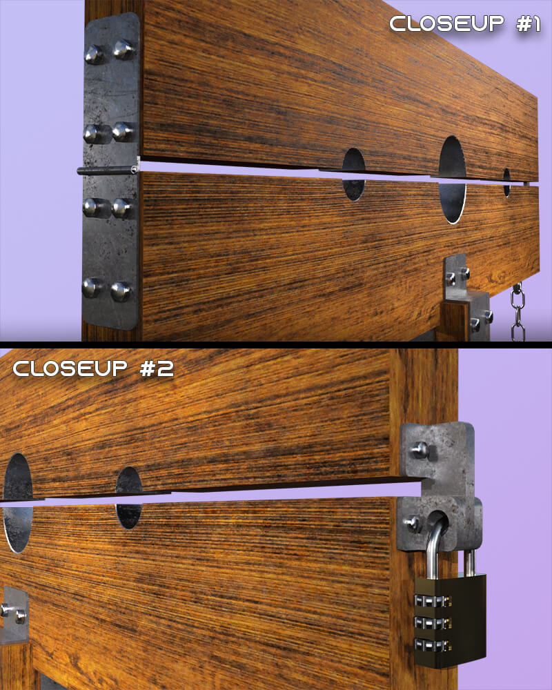 Pillory BDSM Device (3D Prop With 4K Maps) - Daz Content by Digitalpimp69