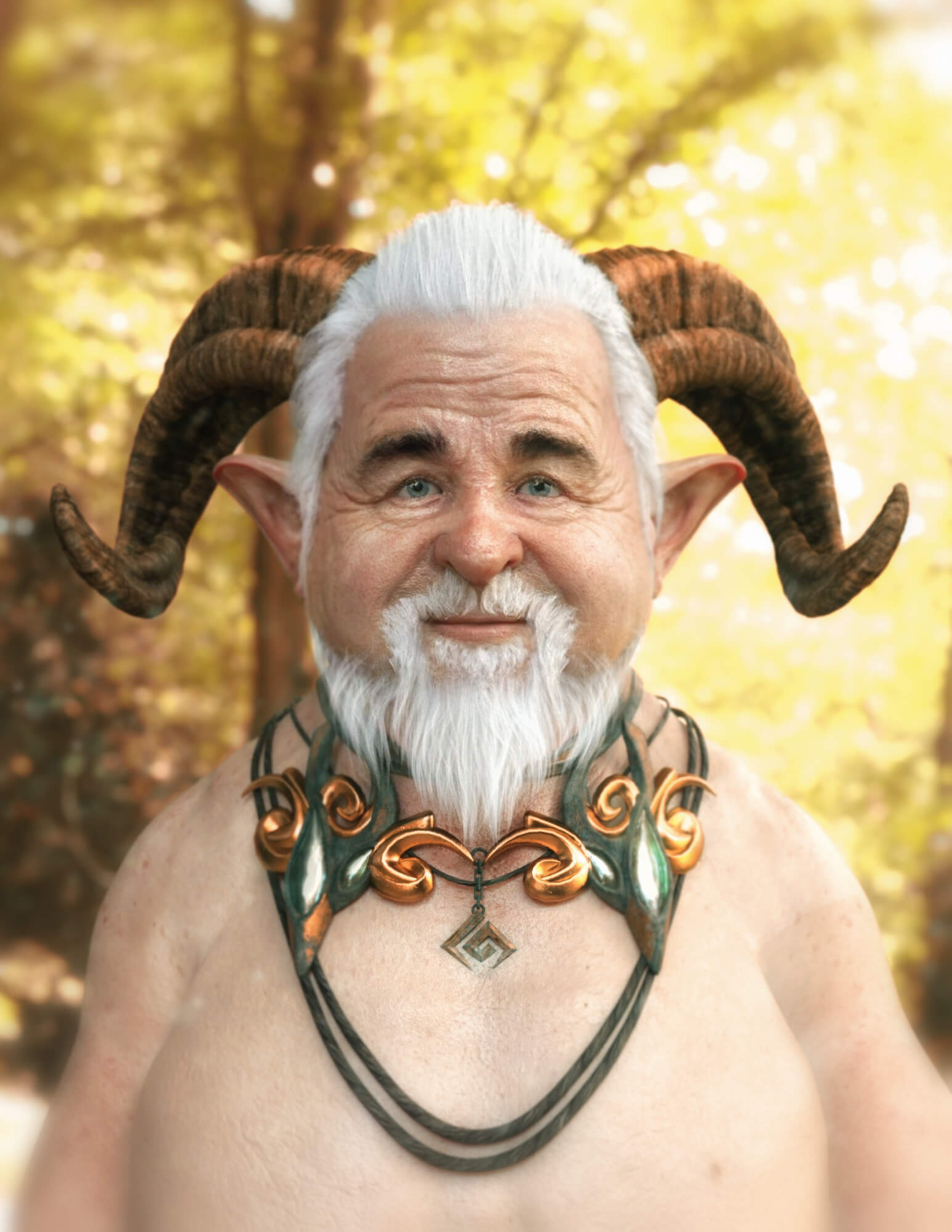 Faunus dad 3D Render, Digital Art by dimitrielevit