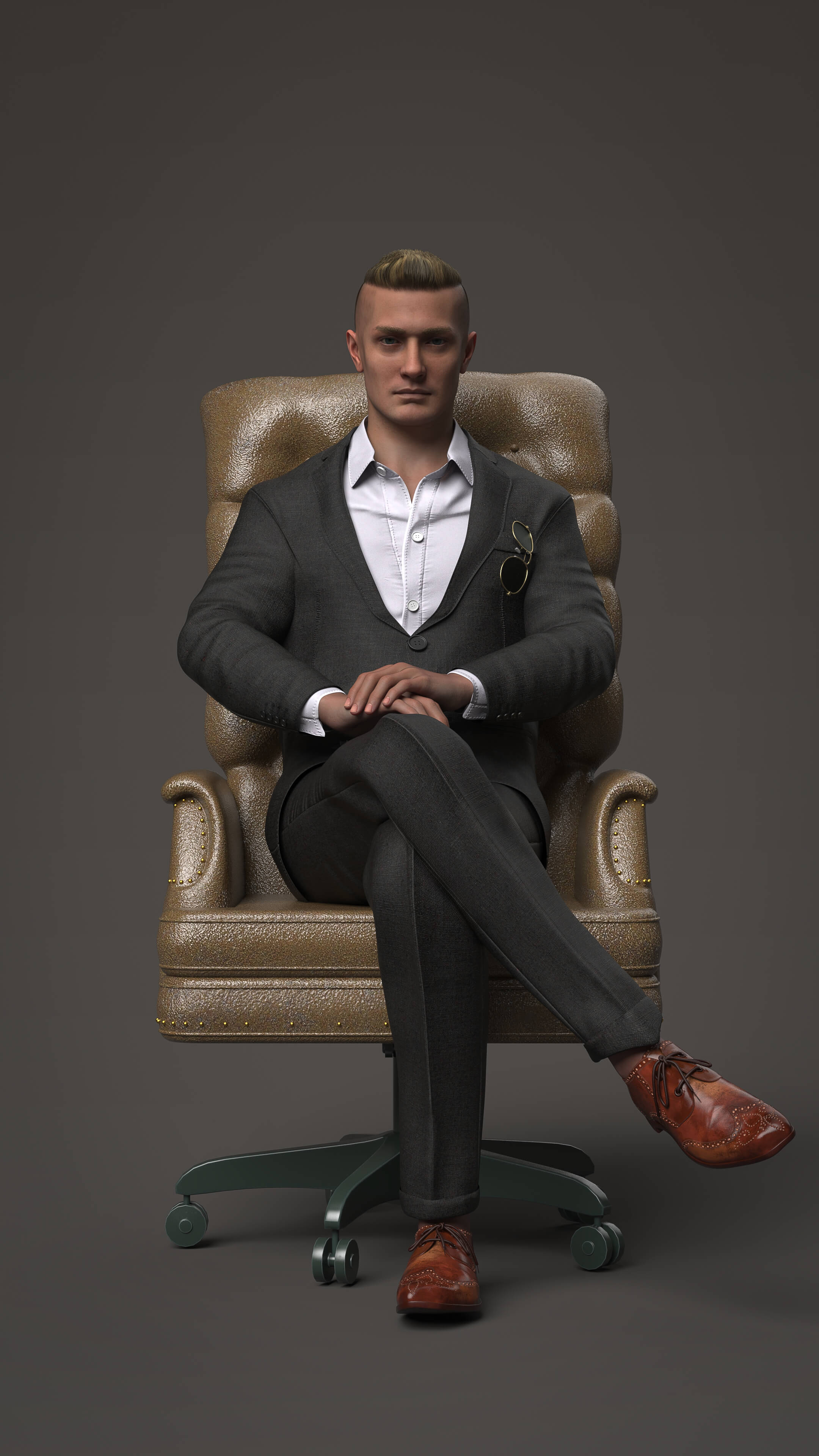 Dominant Boss Sitting Poses for Genesis 9 Male - Daz Content by Dimox