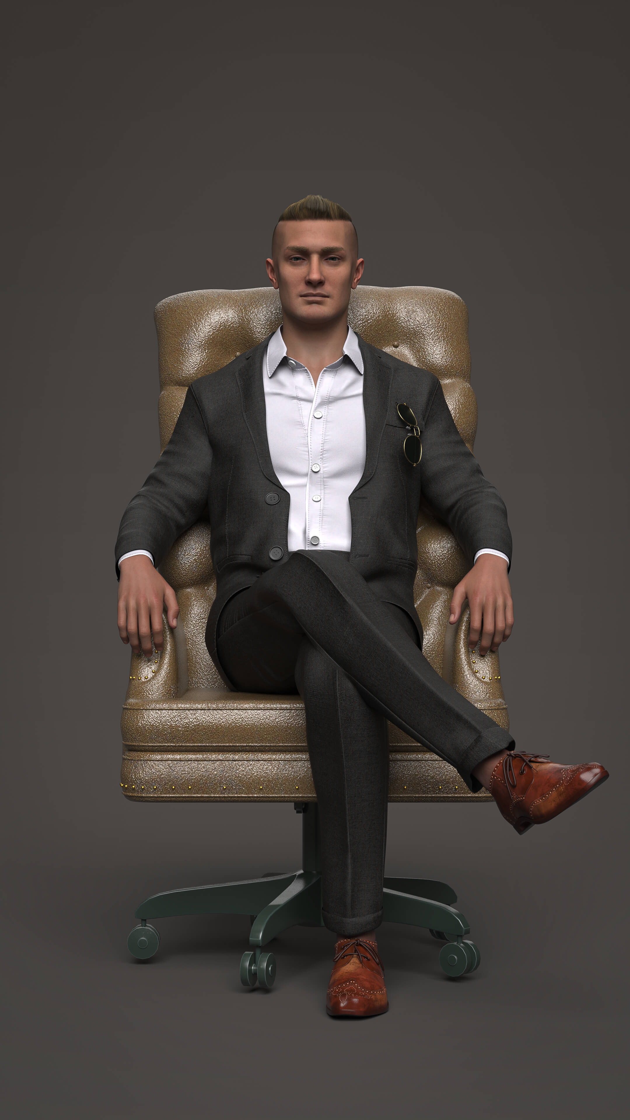 Dominant Boss Sitting Poses for Genesis 9 Male - Daz Content by Dimox