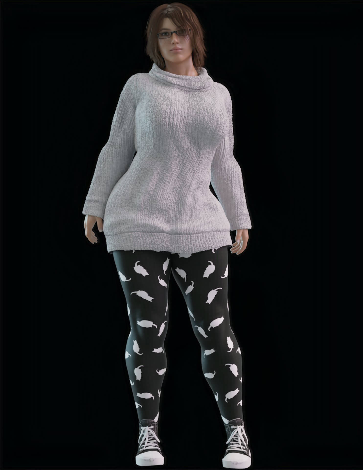 Molly 3D Render, Digital Art by dinnerkun