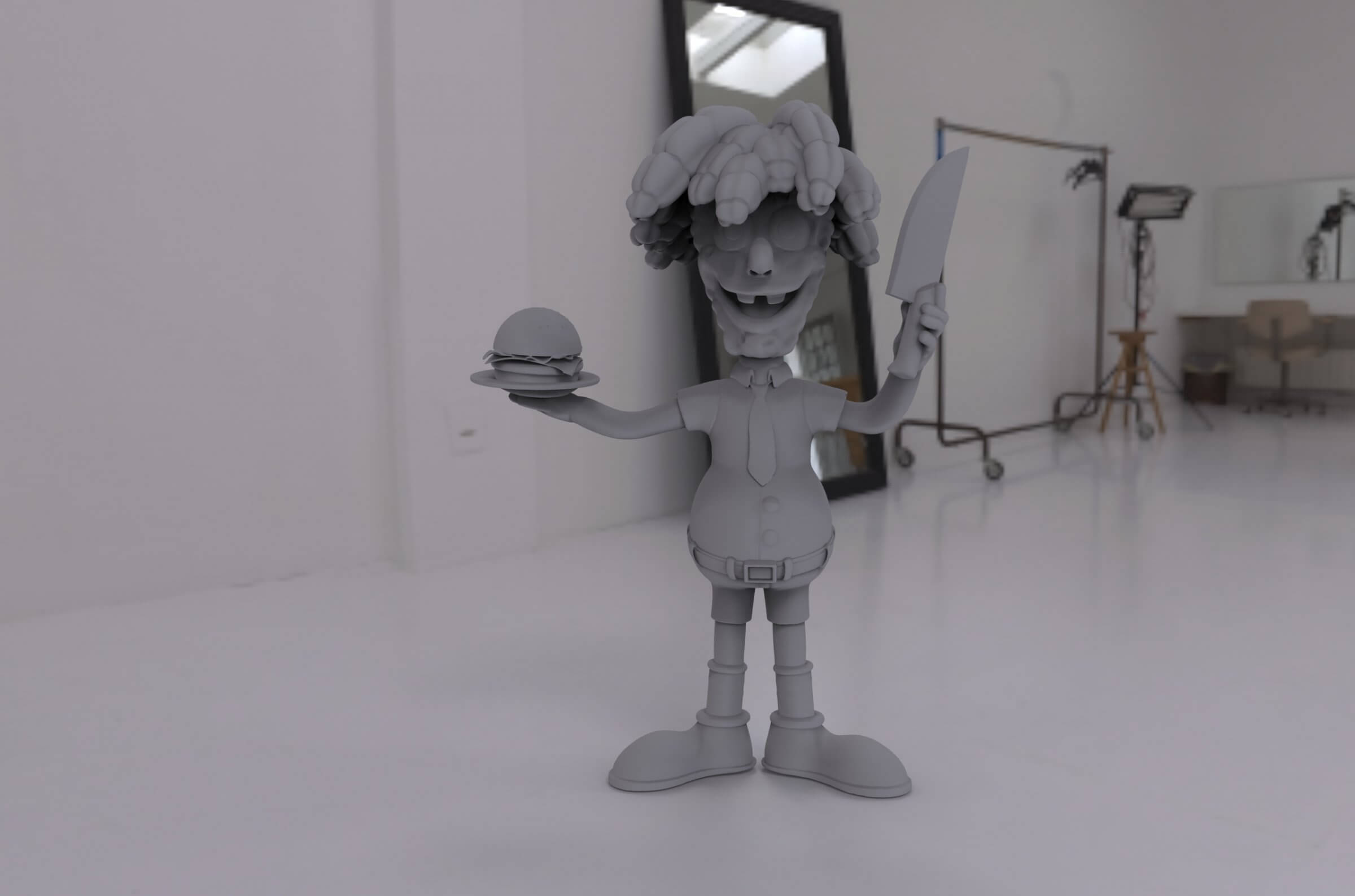 Concept Cartoon Character - 3D Model by dinu1