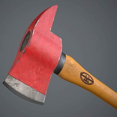 Fire Axe - 3D Model by diolator