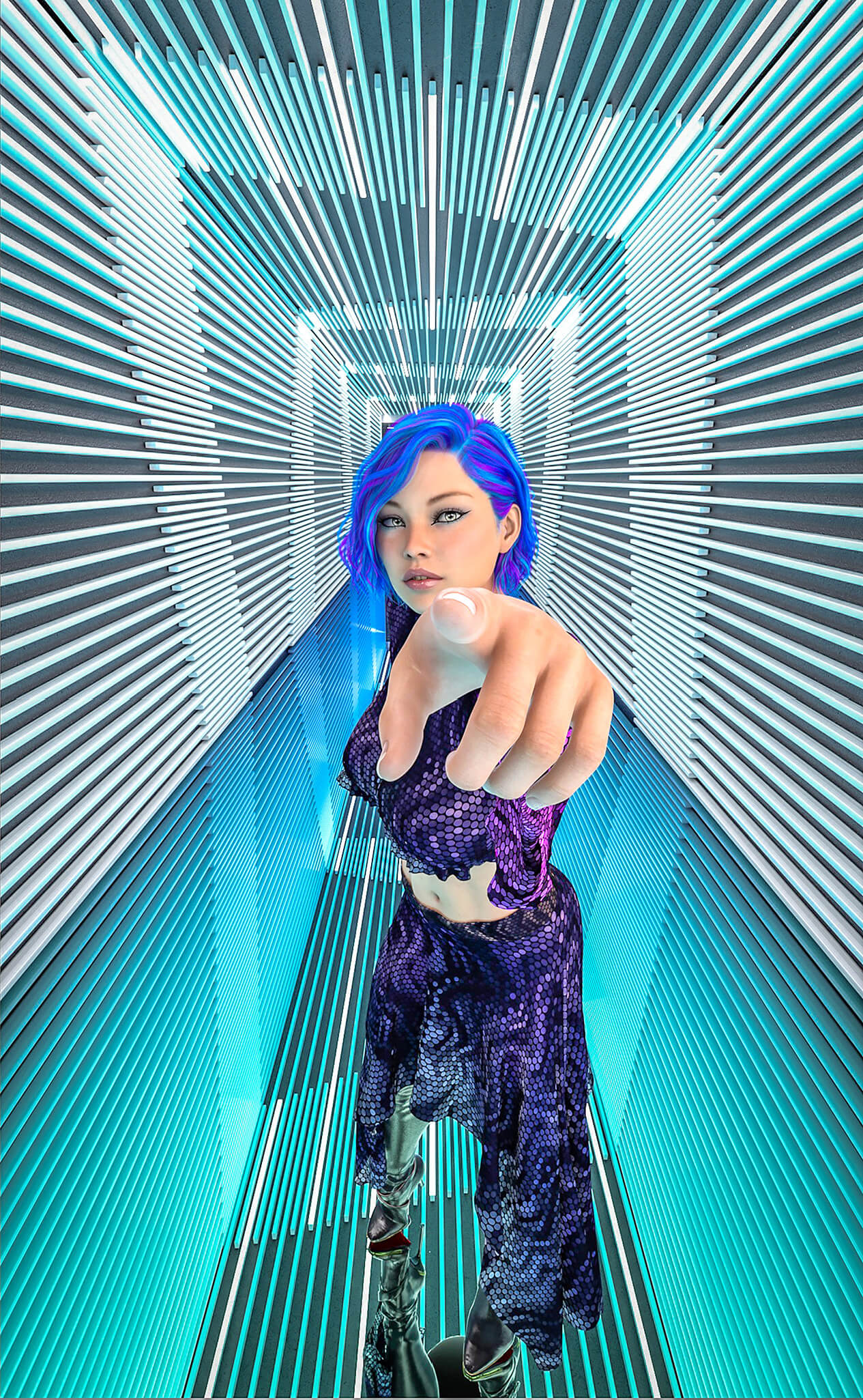 Yes You 3D Render, Digital Art by DirtDoc