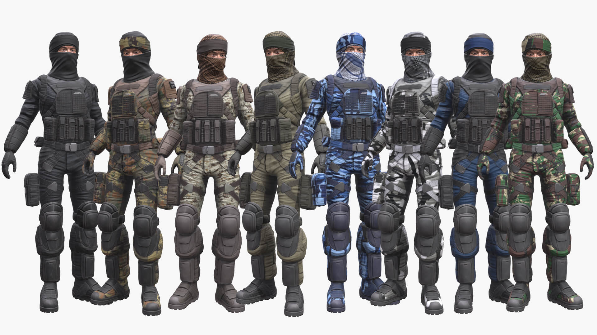 Army Suit - Male 3D Model by dmcrew