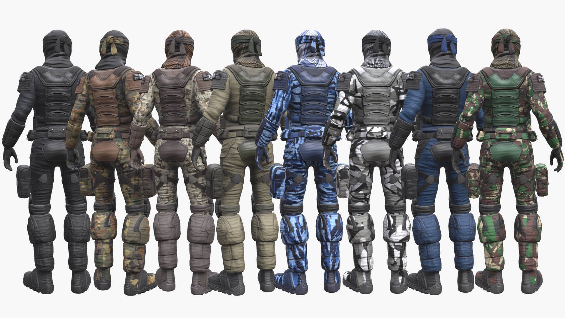 Army Suit - Male 3D Model by dmcrew