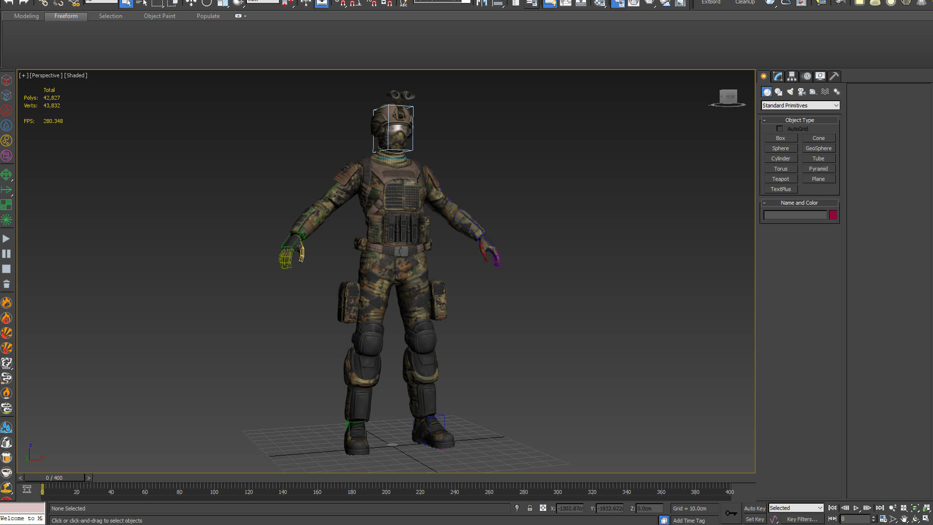 Army Suit - Male 3D Model by dmcrew