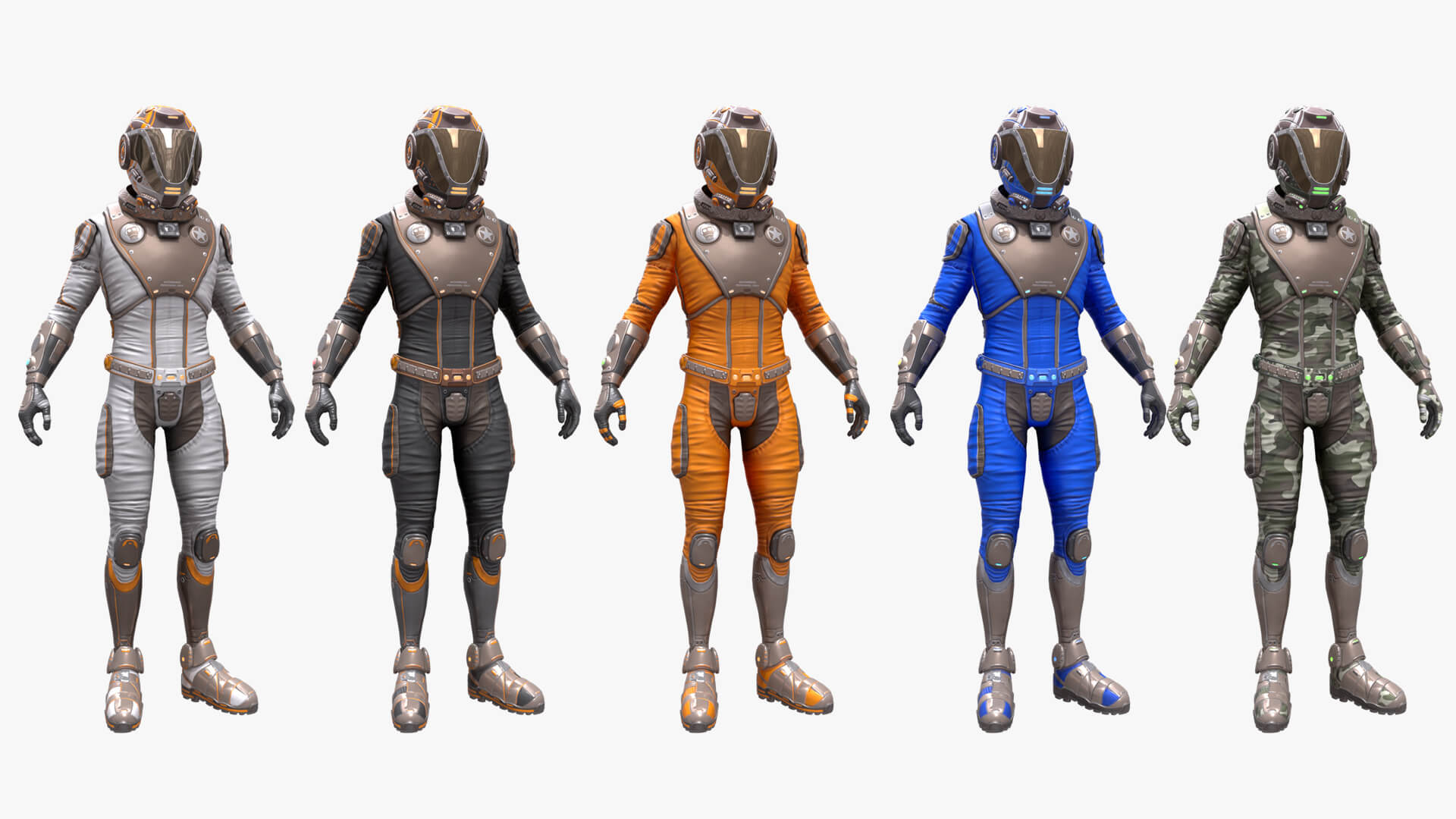 Mars Suit - Male 3D Model by dmcrew