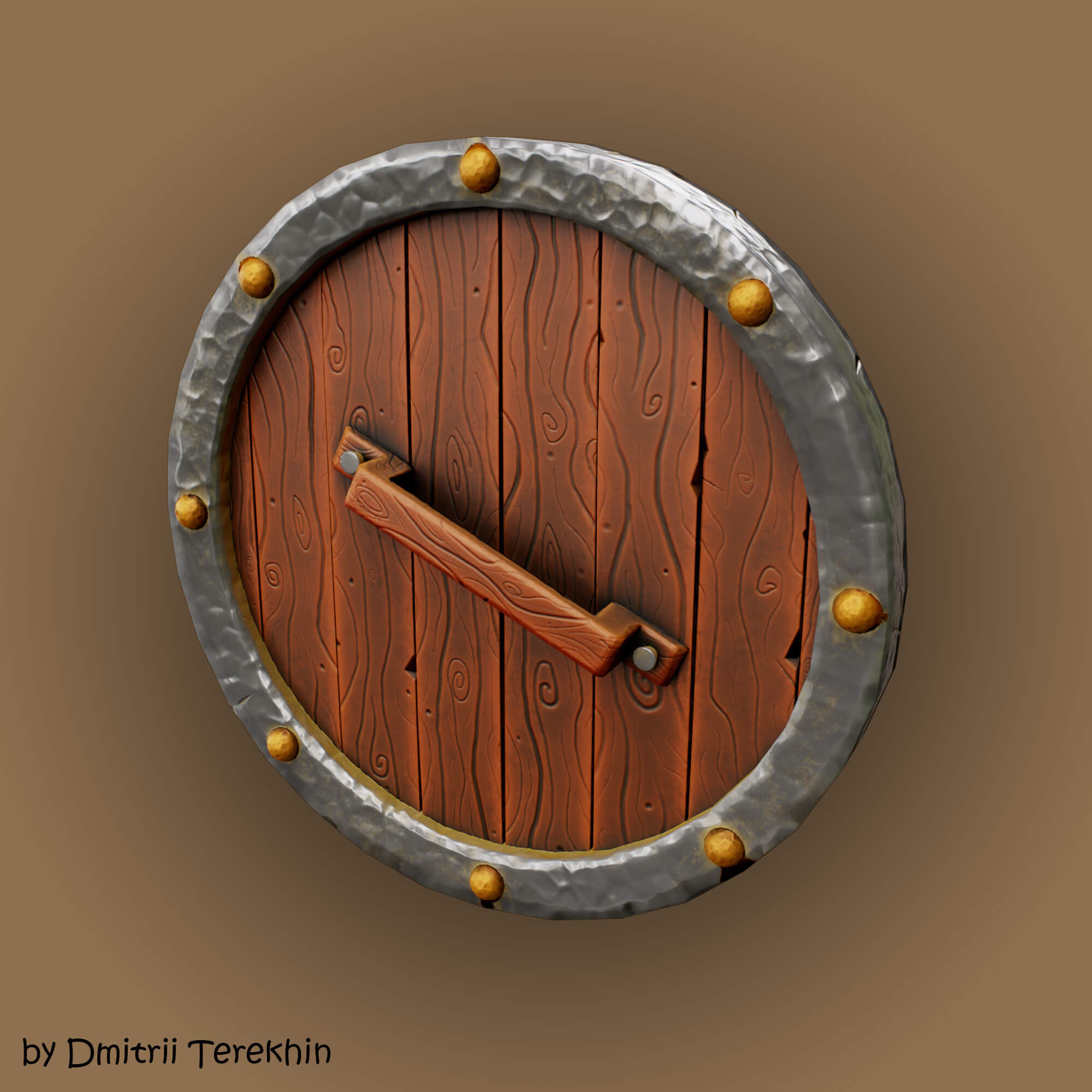 Stylized Old Shiled a Game Object - 3D Model by Dmitrii_Terekhin