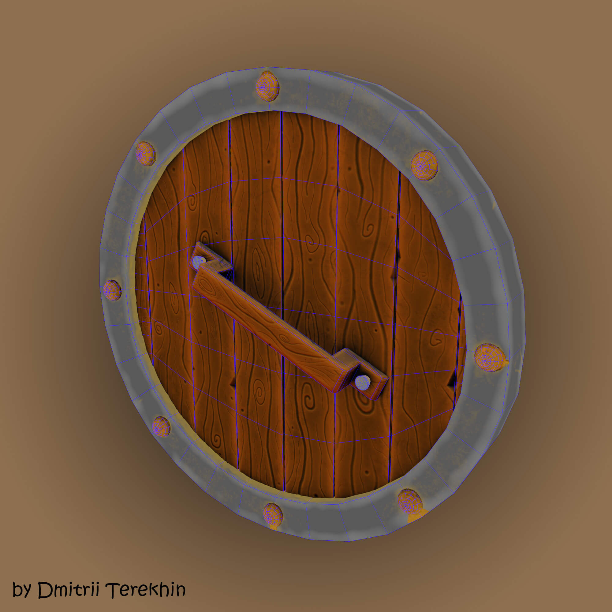 Stylized Old Shiled a Game Object - 3D Model by Dmitrii_Terekhin