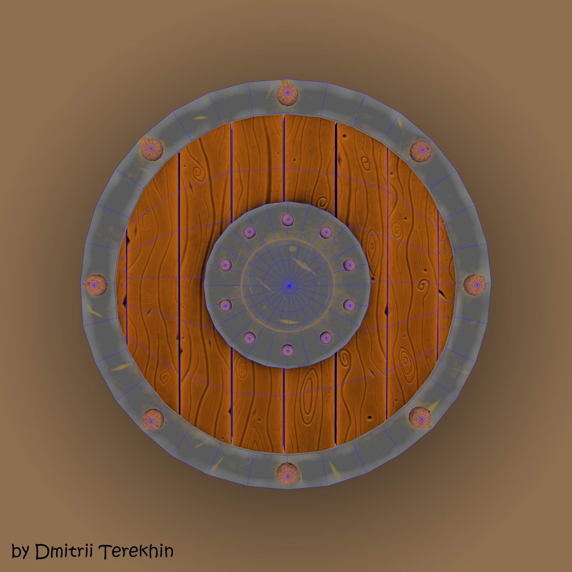 Stylized Old Shiled a Game Object - 3D Model by Dmitrii_Terekhin