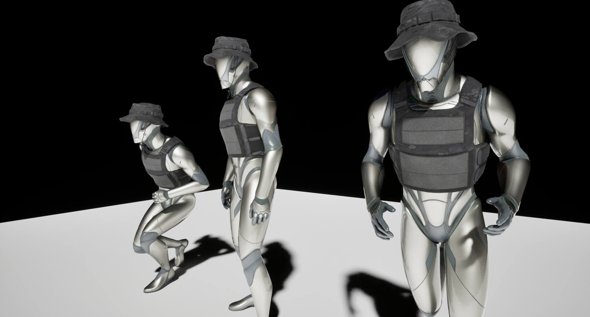 Crye Precision Vest and Tactical Boonie Hat Rigged to UE SK - 3D Model ...