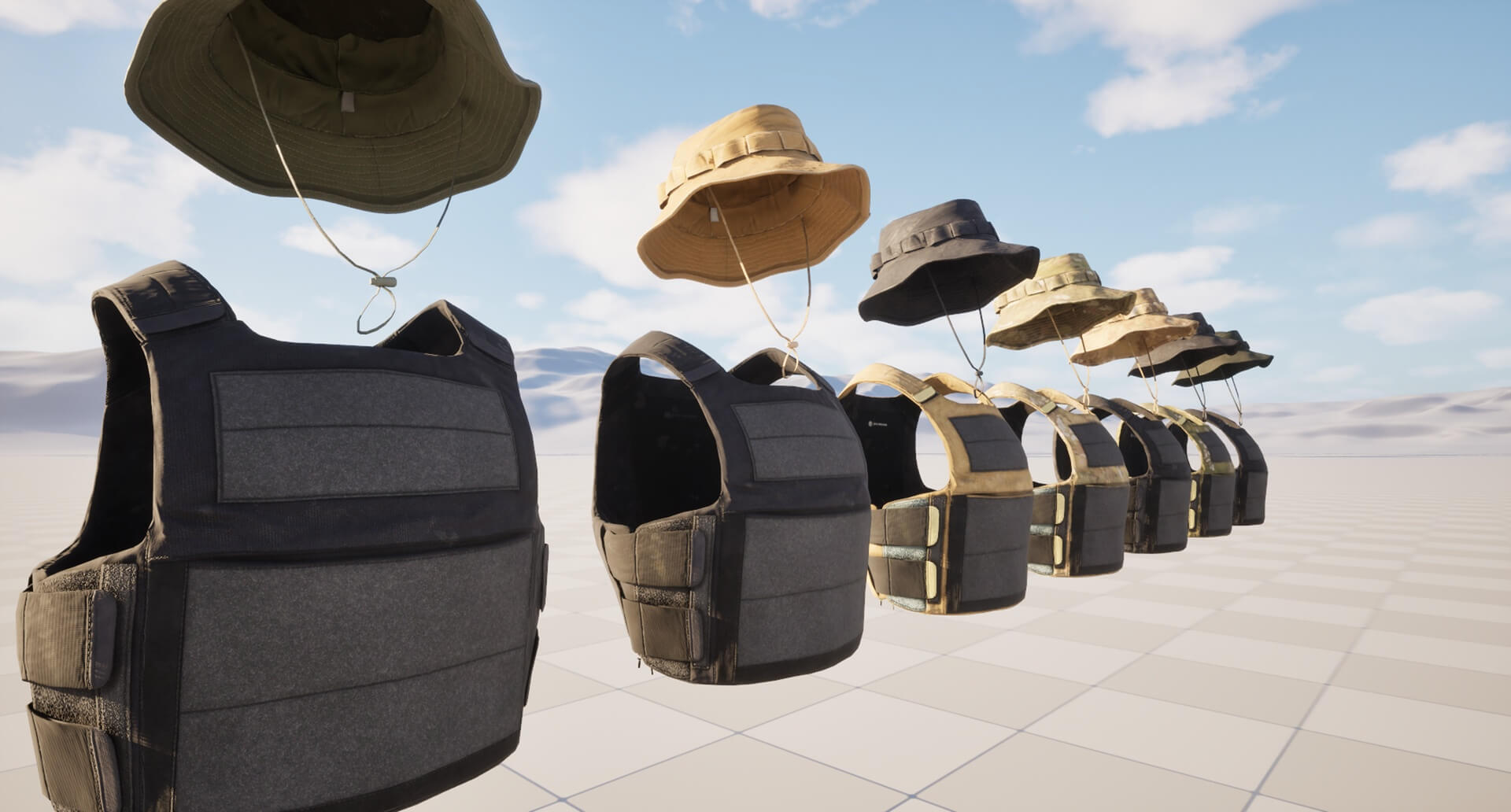 Crye Precision Vest and Tactical Boonie Hat Rigged to UE SK - 3D Model ...