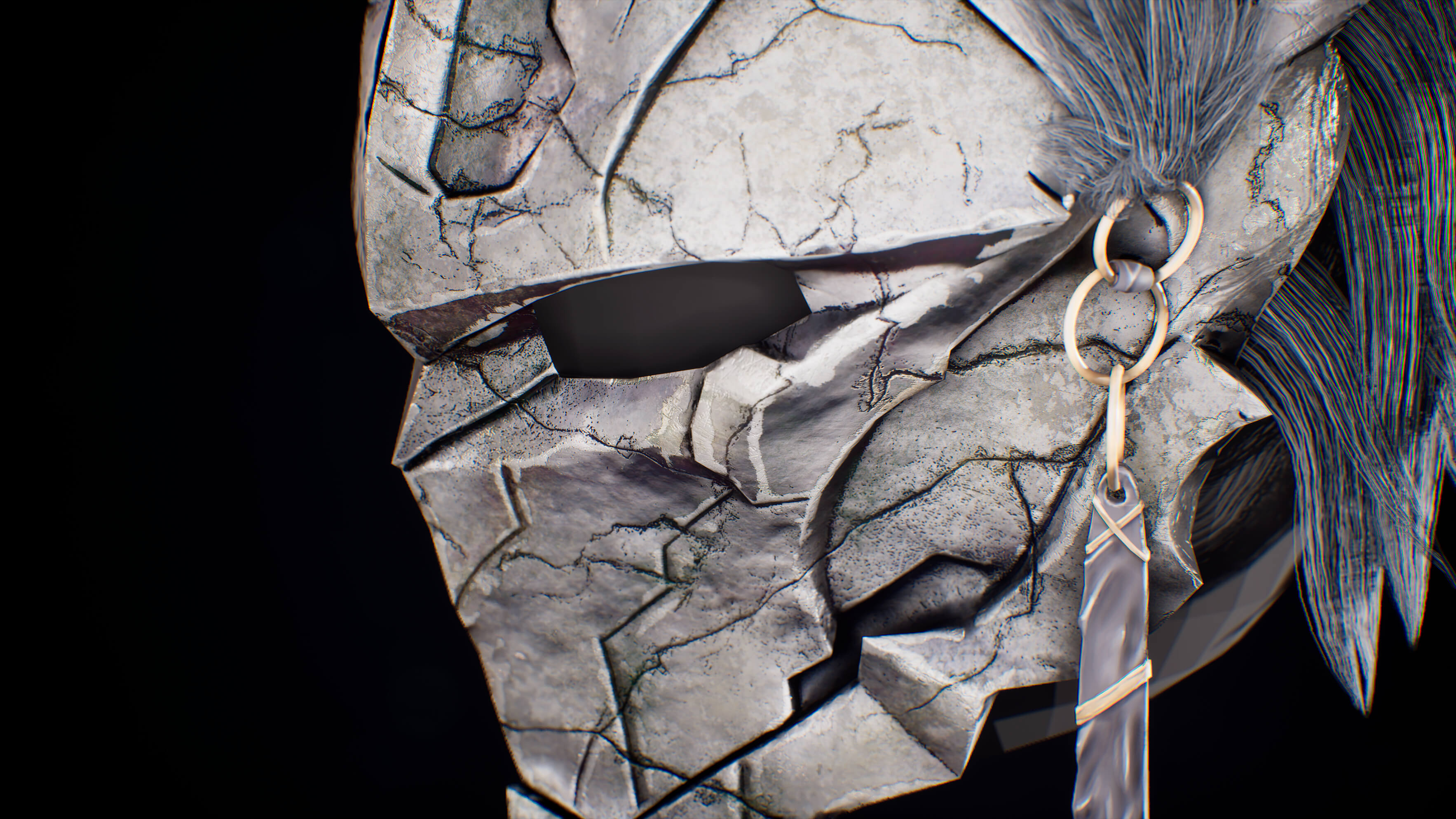 Damaged Ancient Mask/Helmet - 3D Model by DmitryNyan