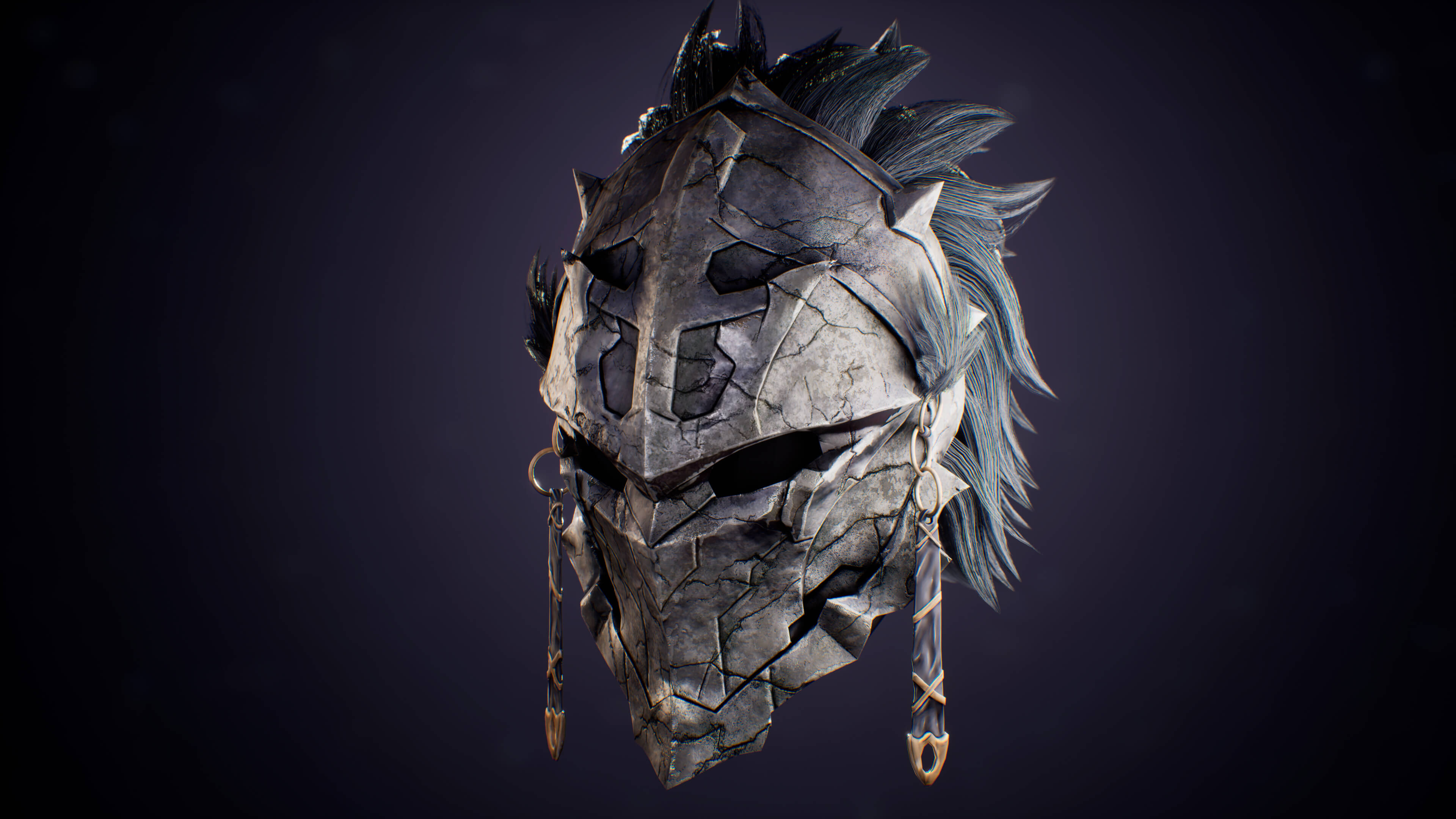 Damaged Ancient Mask/Helmet - 3D Model by DmitryNyan