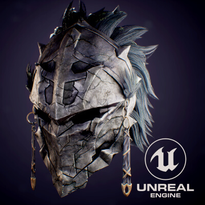 Damaged Ancient Mask/Helmet - 3D Model by DmitryNyan