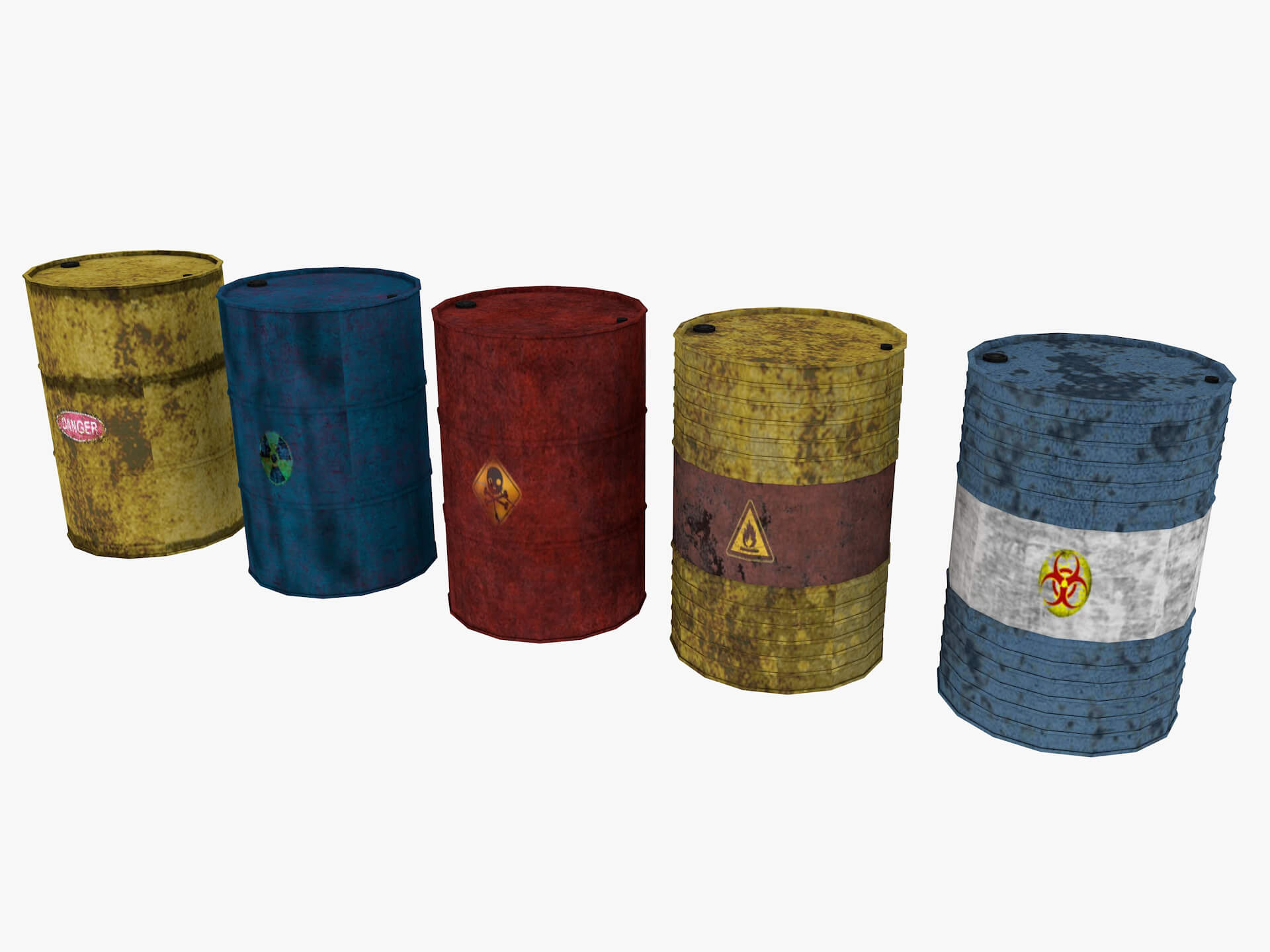 Industrial Warehouse Props Pack Low Poly - 3D Model by DnD