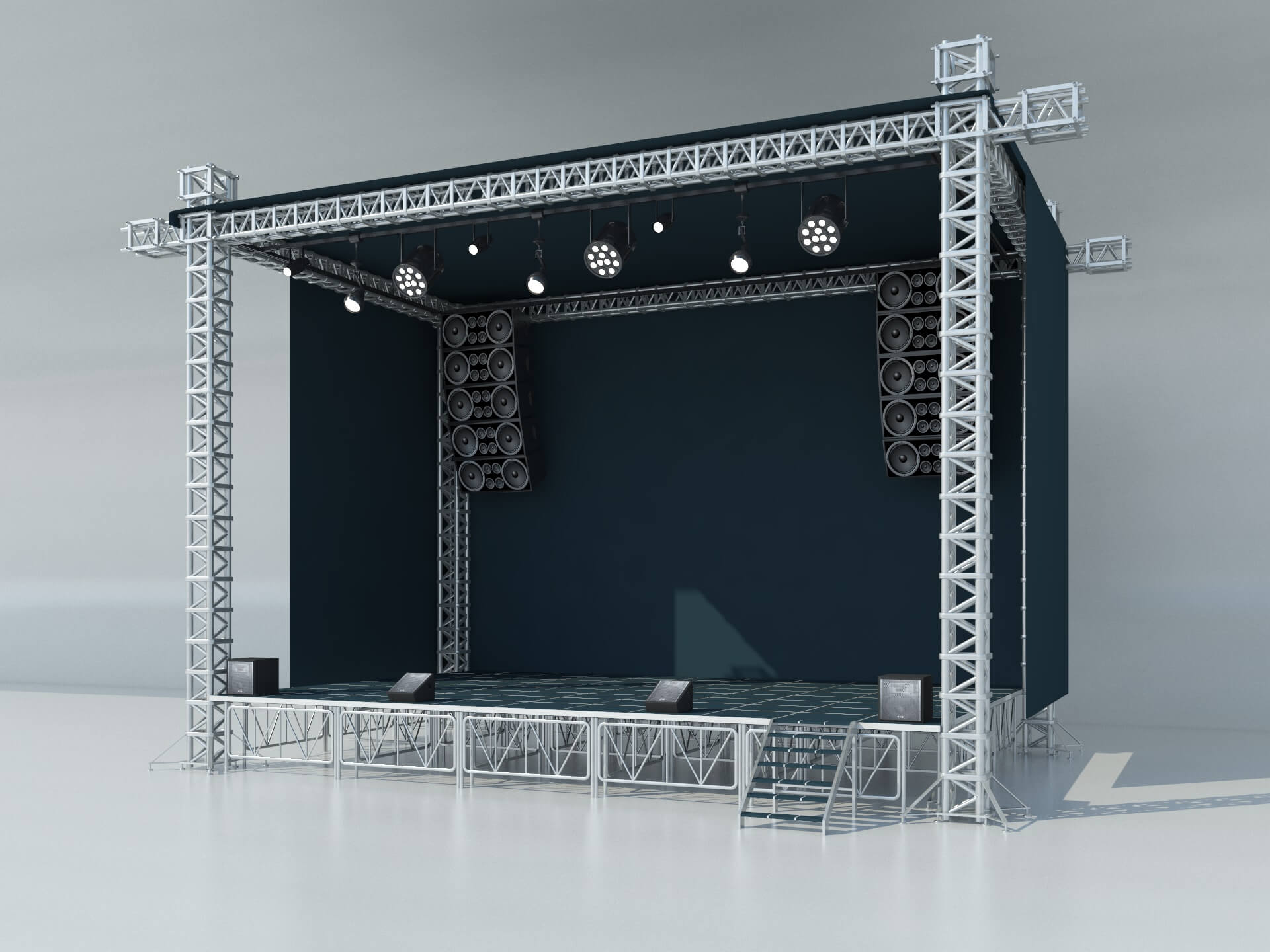 Stage Concert 3D Model by DnD