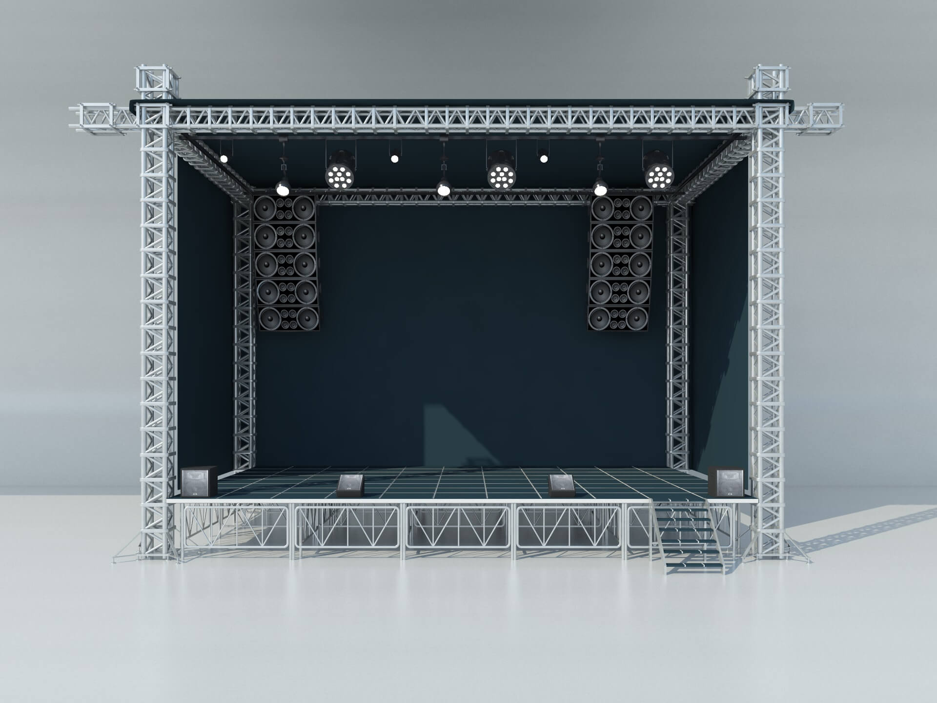 Stage Concert 3D Model by DnD