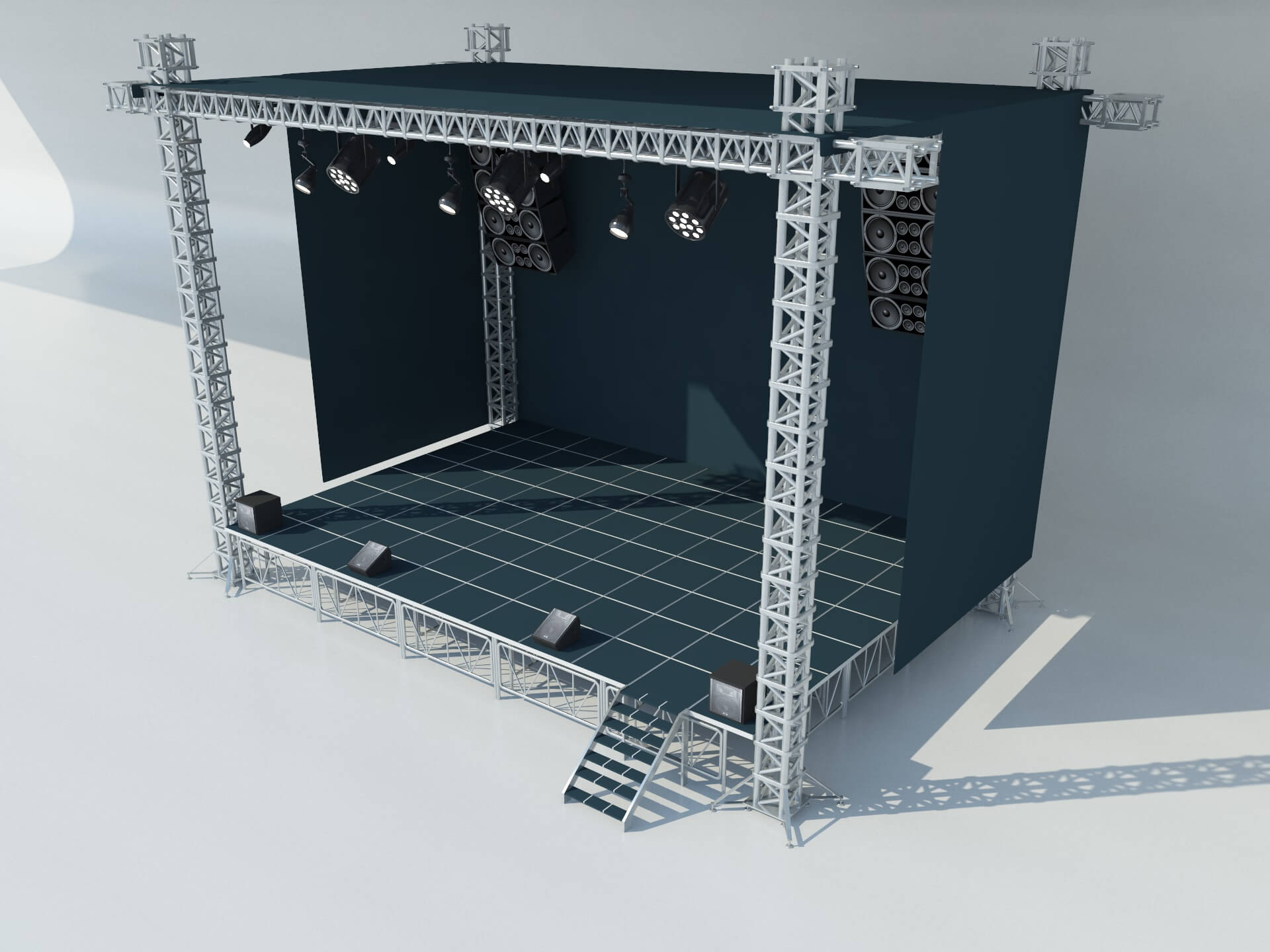Stage Concert 3D Model by DnD