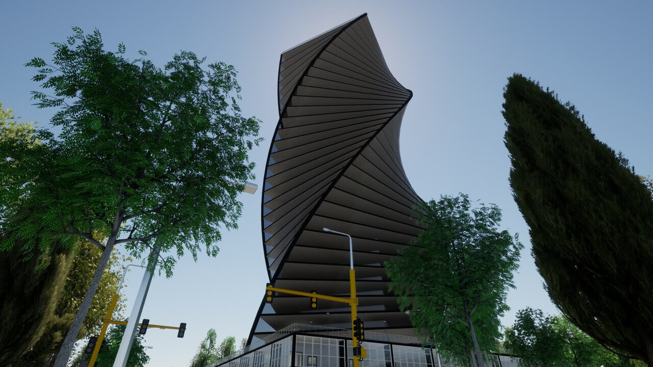 Residential and Commercial Building Stanczyk 3D Model by DniproDyP