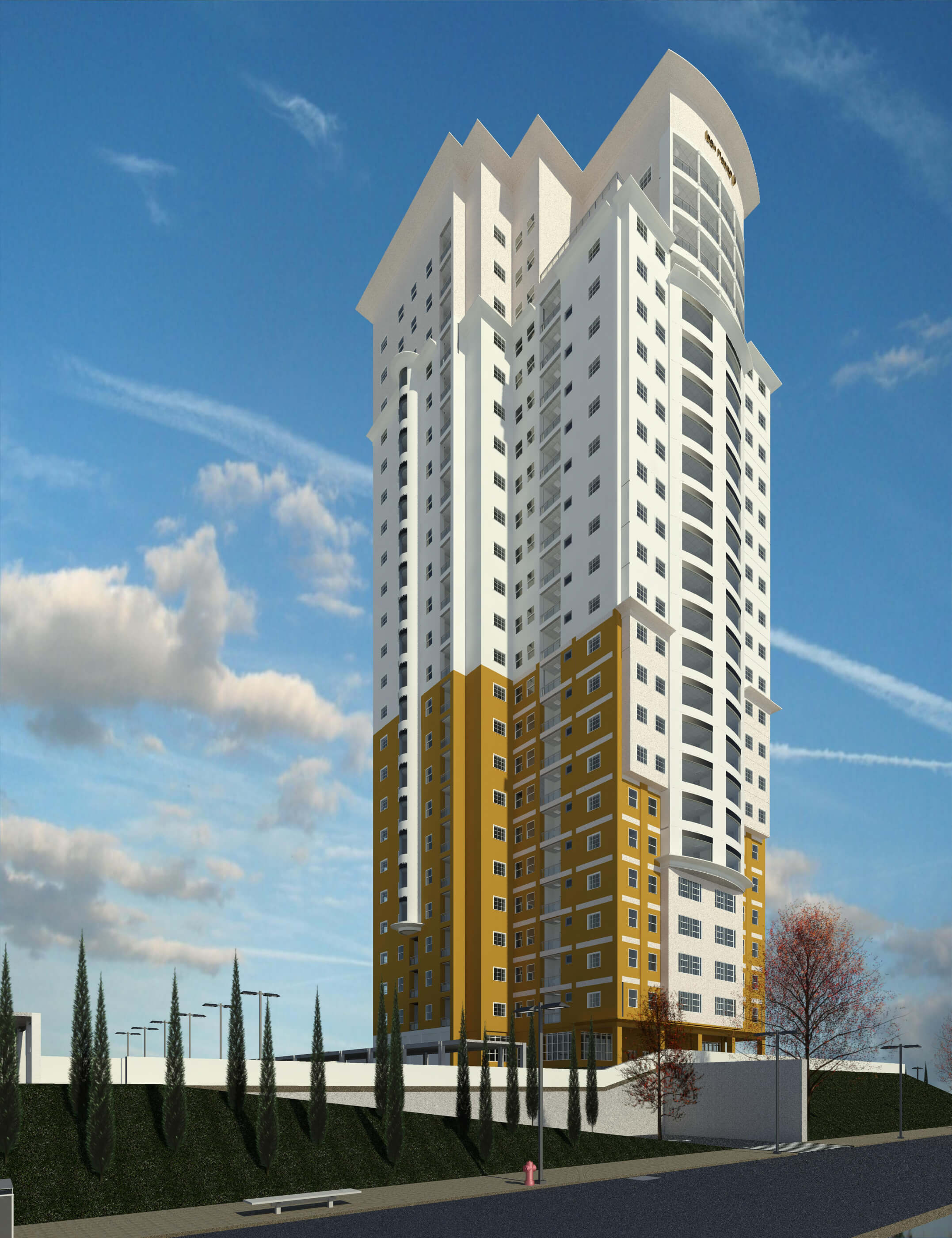 Residential Building 3D Model by DniproDyP