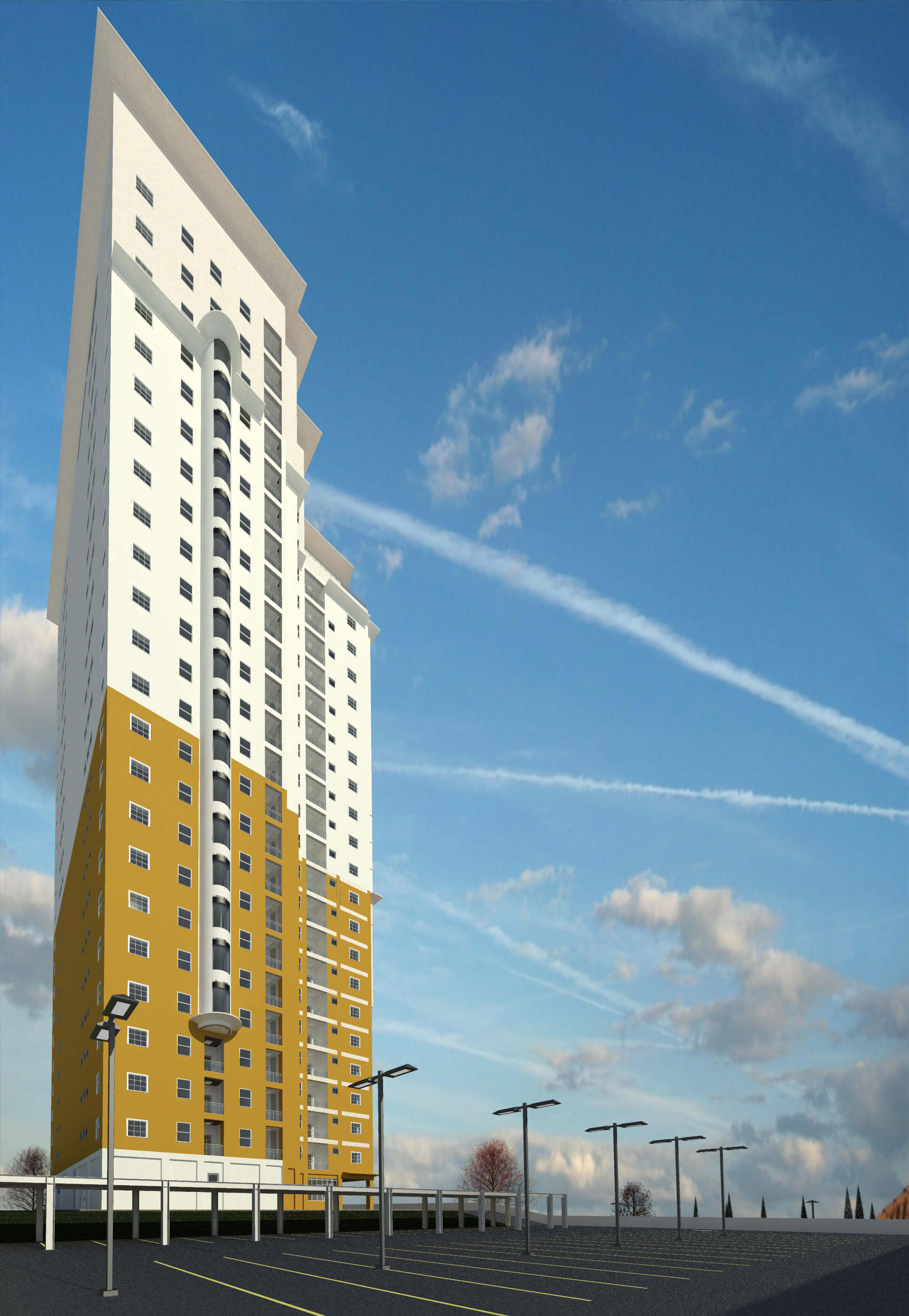 Residential Building 3D Model by DniproDyP