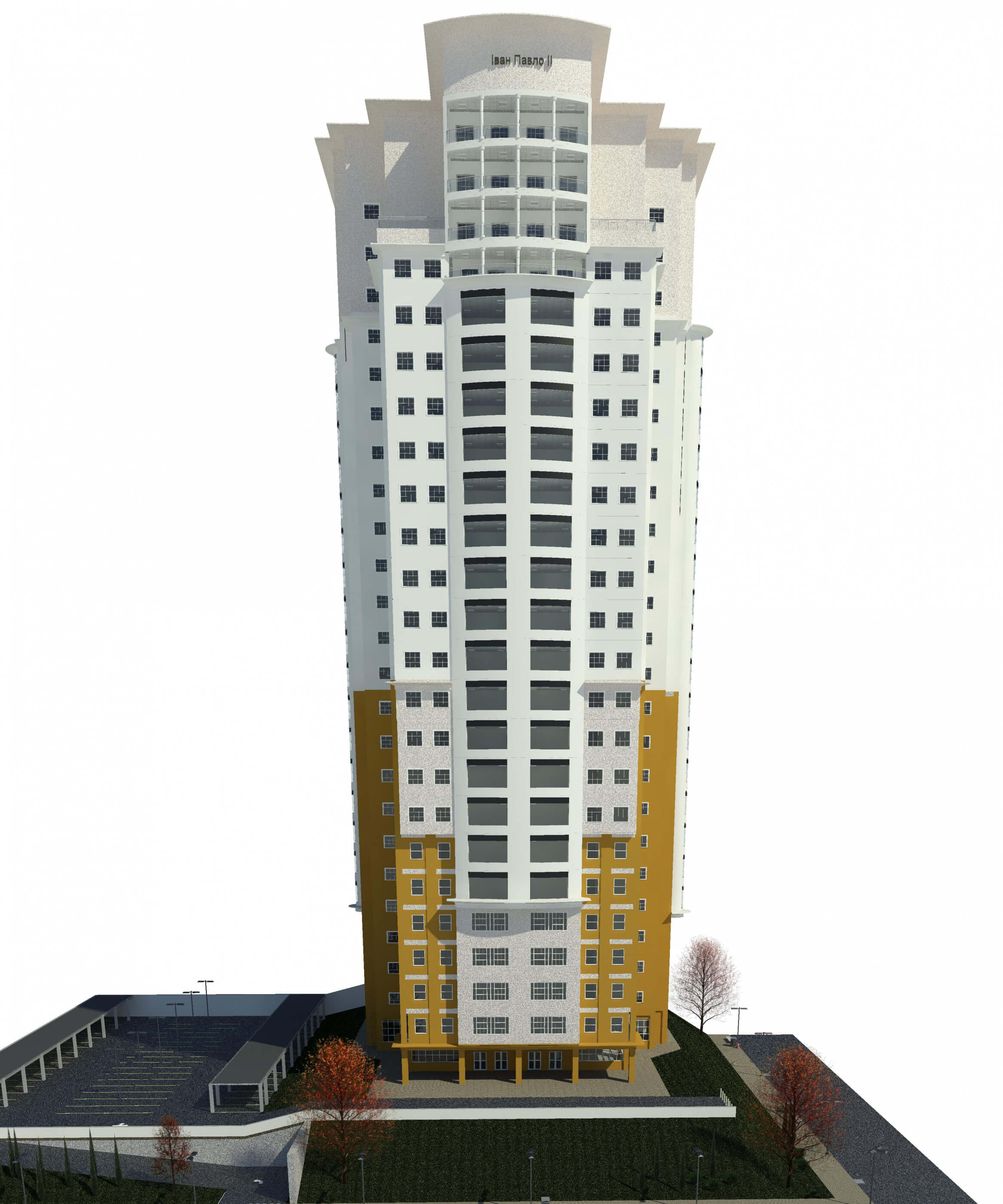 Residential Building 3D Model by DniproDyP