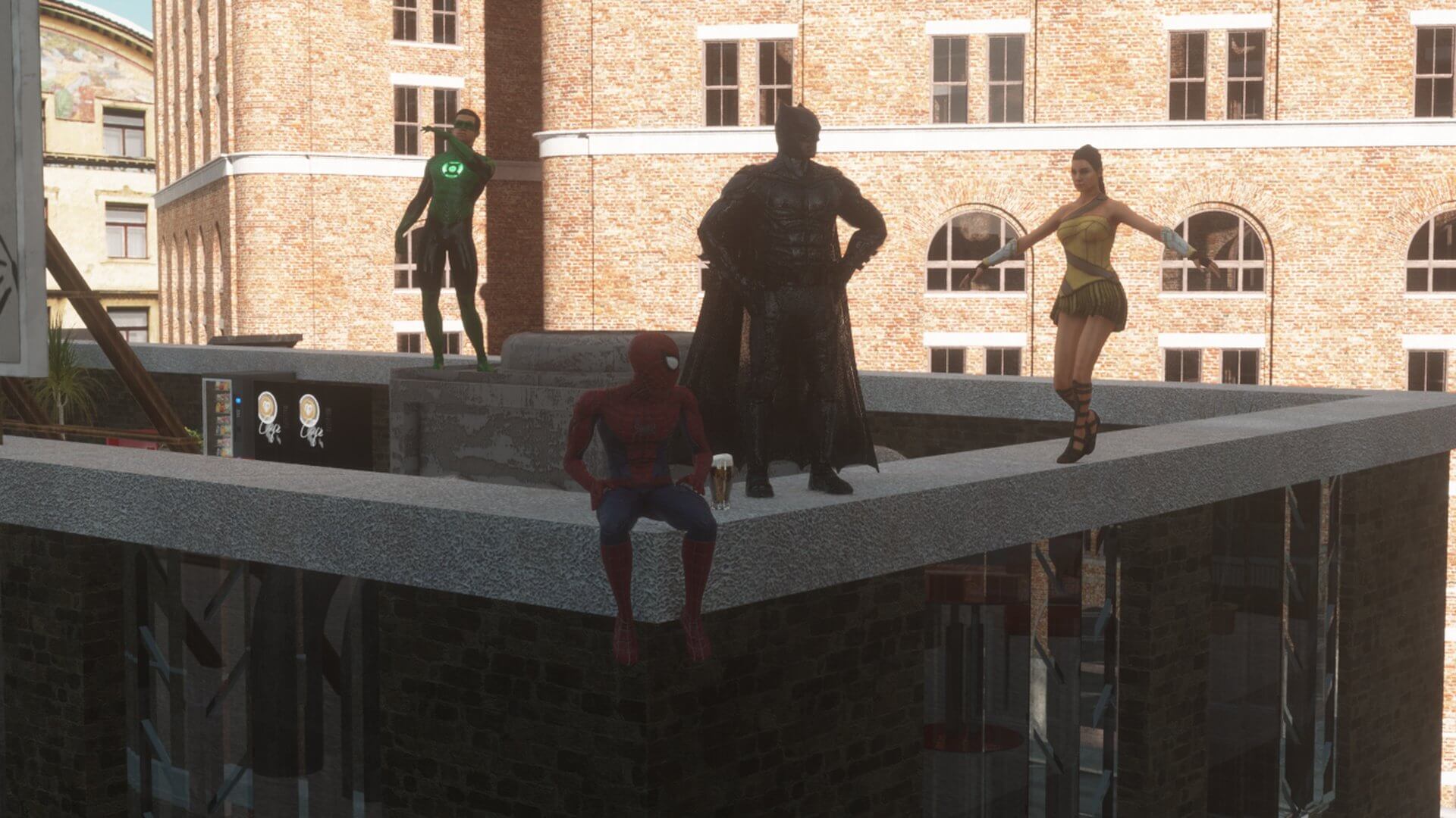 Superheros on vacancy 3D Render, Digital Art by DocCharly