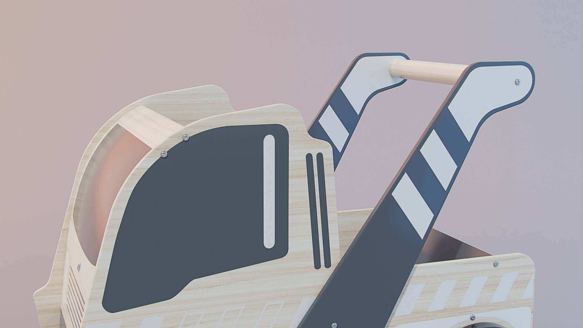 Baby Walker - Wooden - 3D Model by Donadel Studio