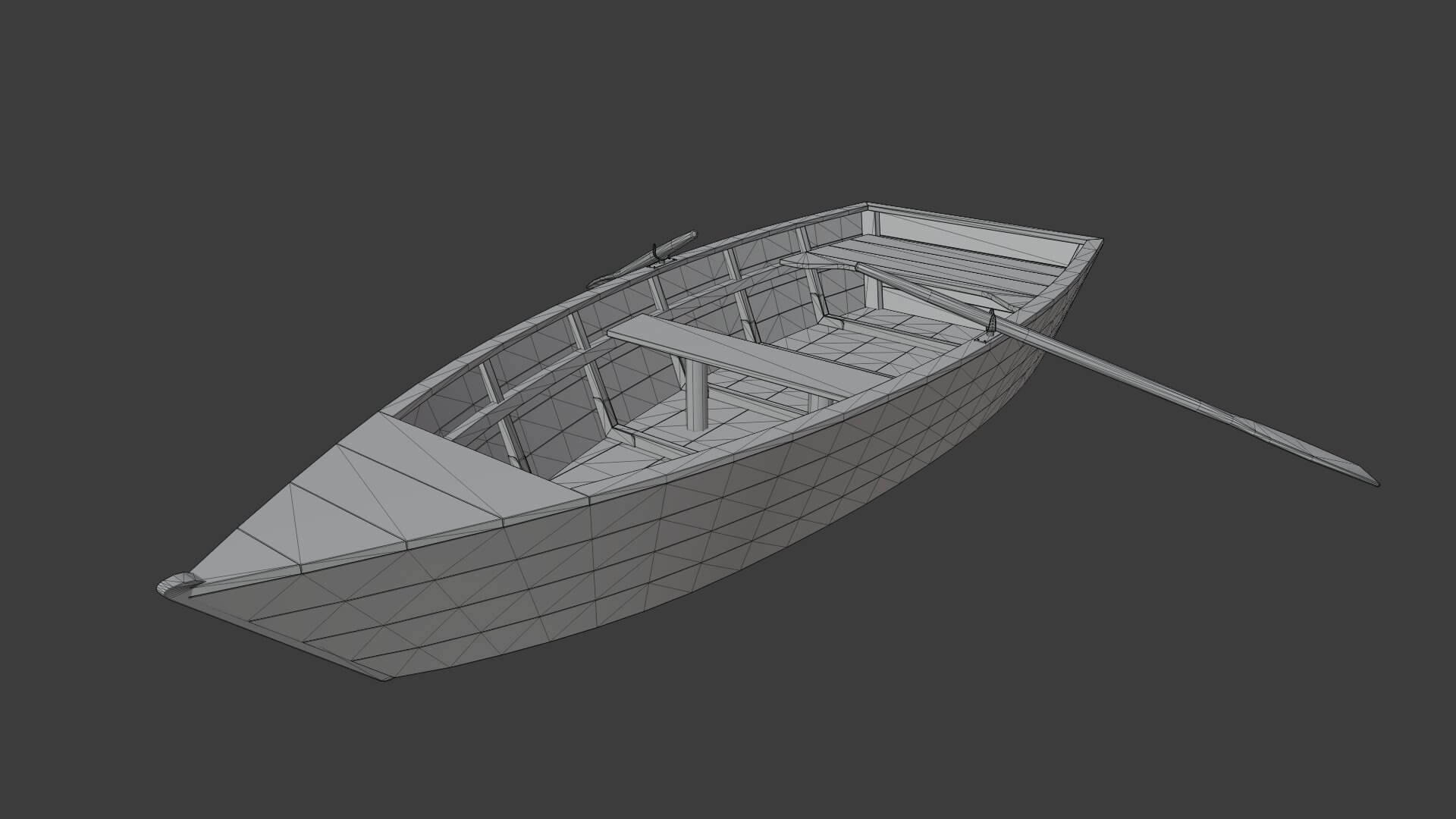 Old Wooden Boat - 3D Model by donnichols