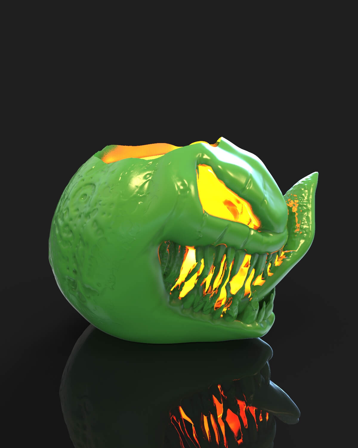 Toothy Pumpkin for Halloween - Free 3D Print Model by Donshifron