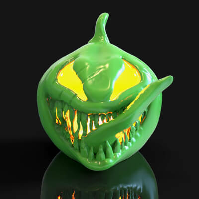 Toothy Pumpkin for Halloween - Free 3D Print Model by Donshifron