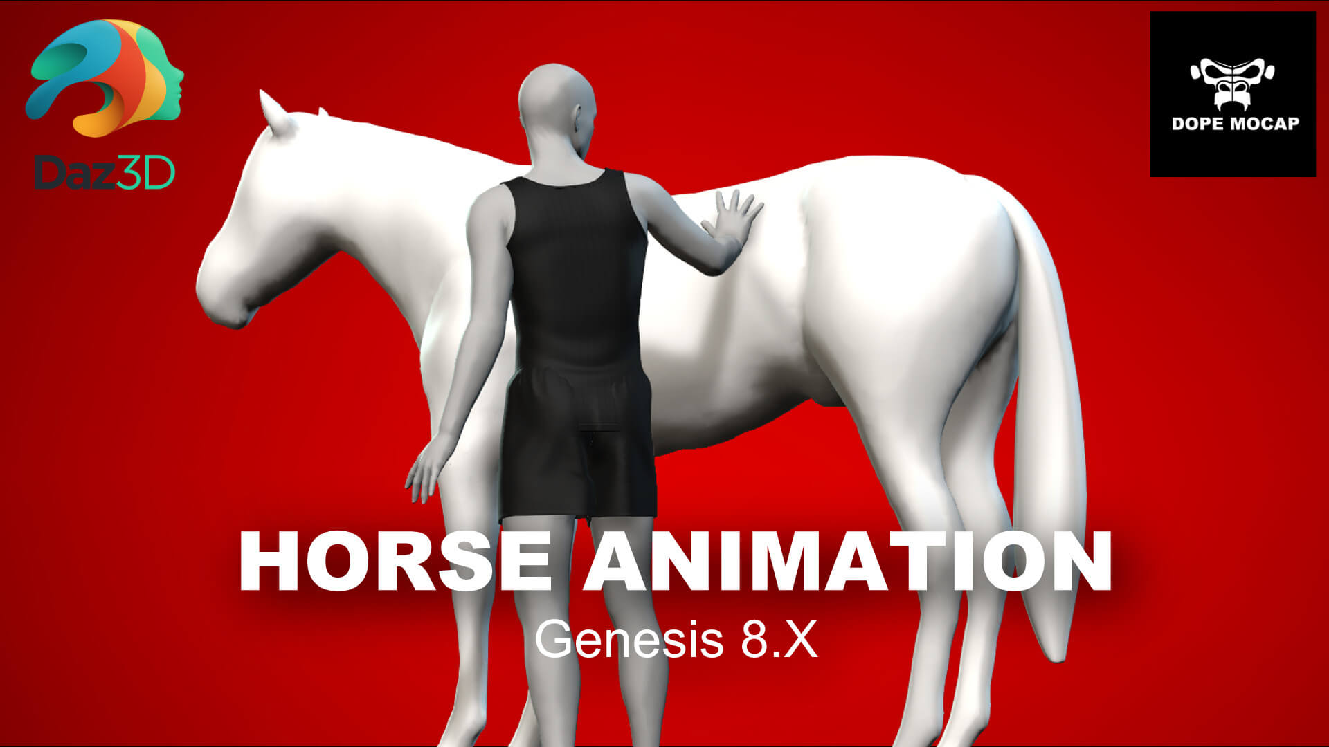 Horse Animation for Genesis 8.x - Daz Content by DopeMocap