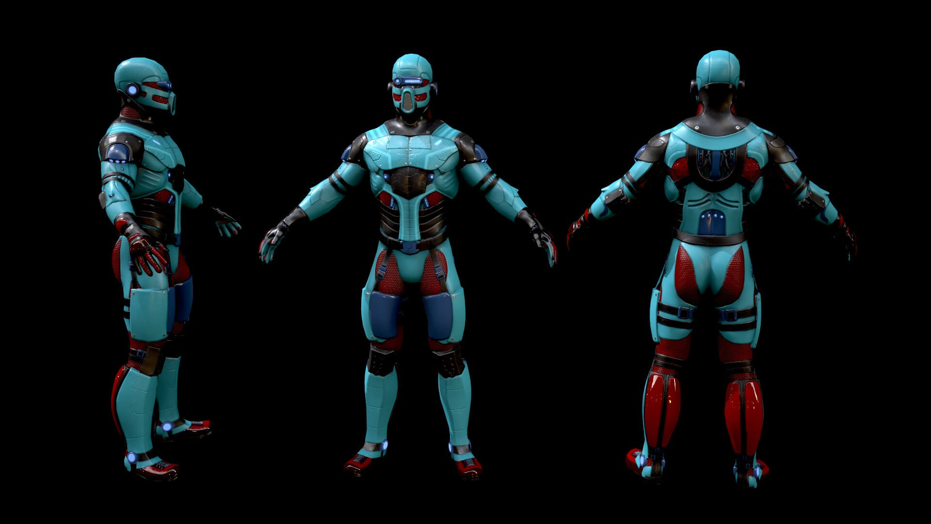 Sci-Fi Character 1 3D Model by Dorlak_1989
