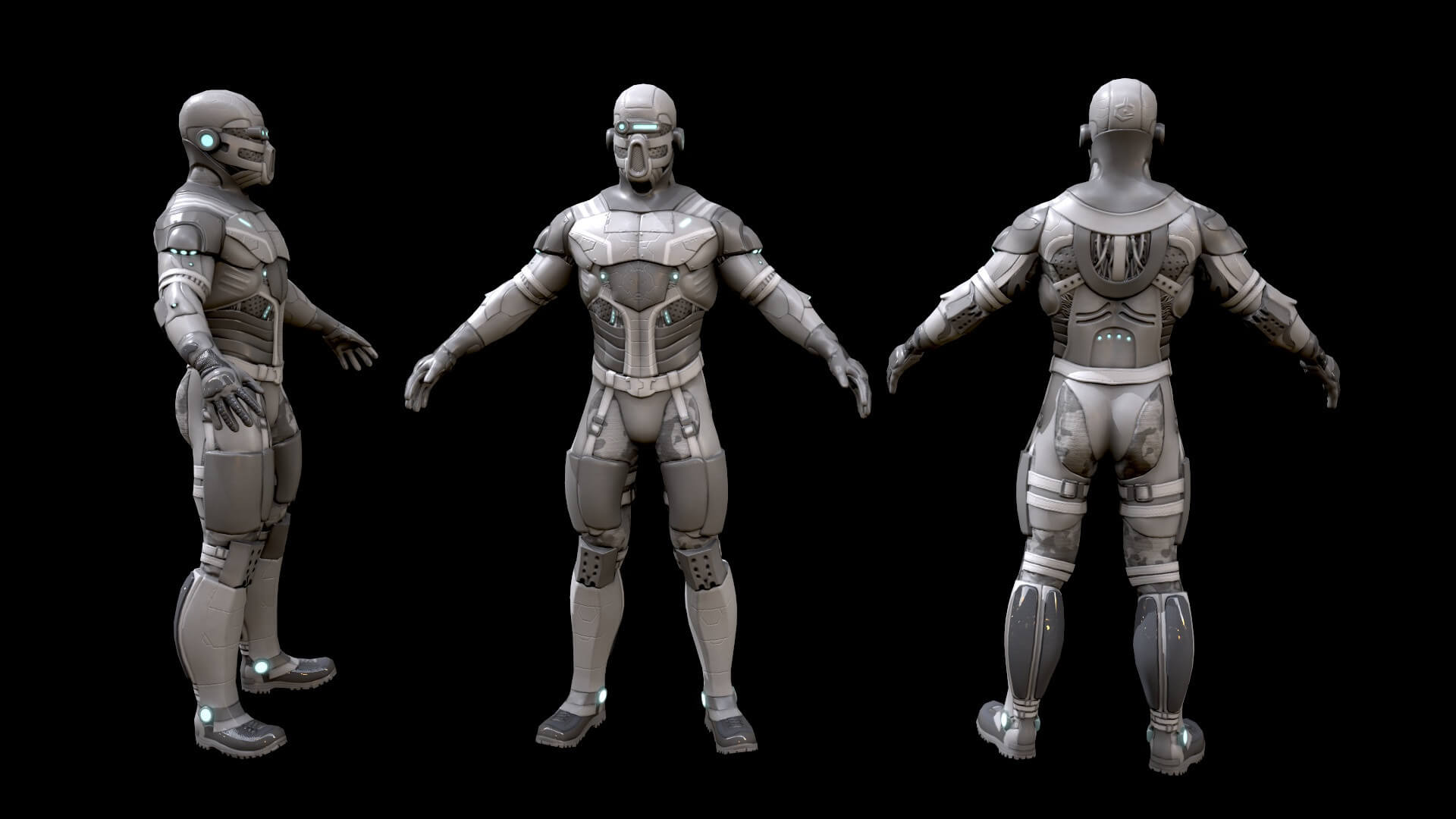 Sci-Fi Character 1 3D Model by Dorlak_1989