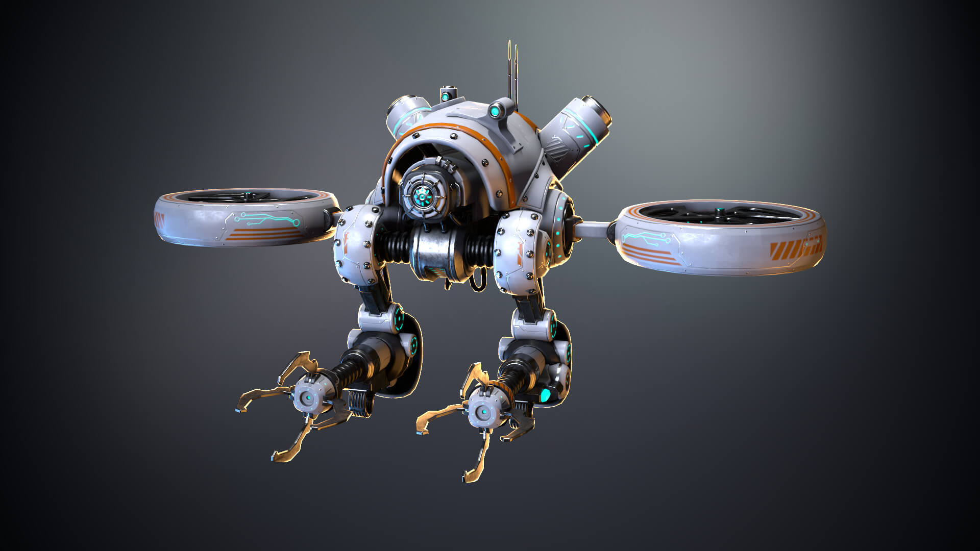 Sci-Fi Drone 01 3D Model by Dorlak_1989