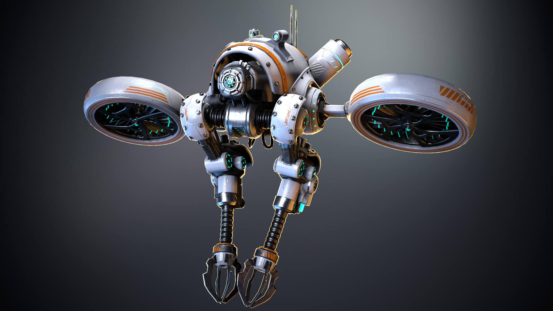 Sci-Fi Drone 01 3D Model by Dorlak_1989