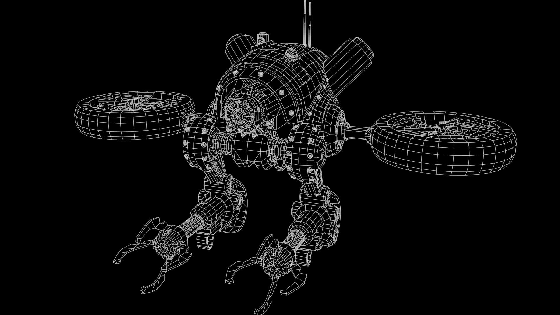 Sci-Fi Drone 01 3D Model by Dorlak_1989